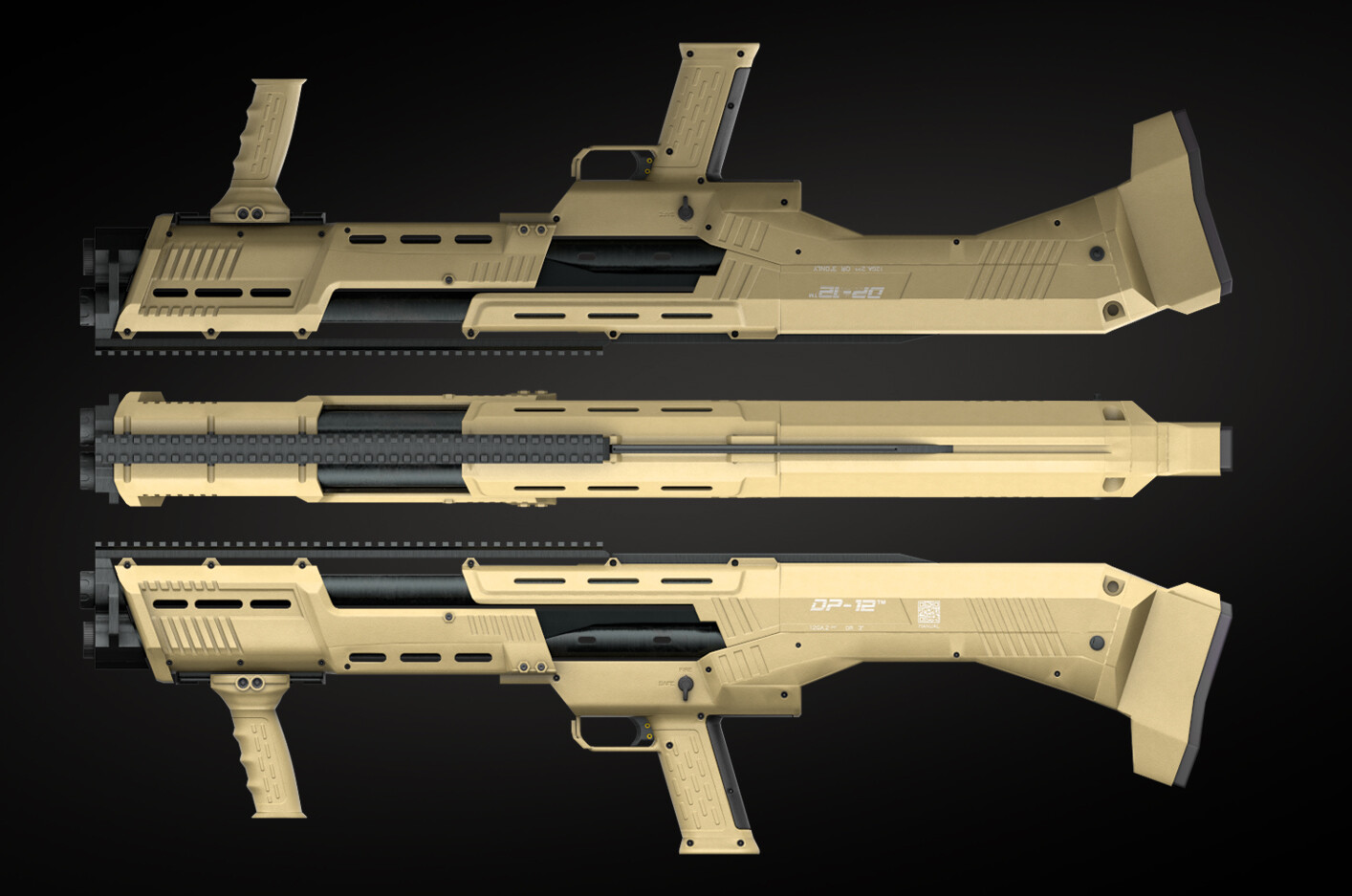 Mark Phua - [UE4 Ready] Standard Manufacturing DP12 Shotgun