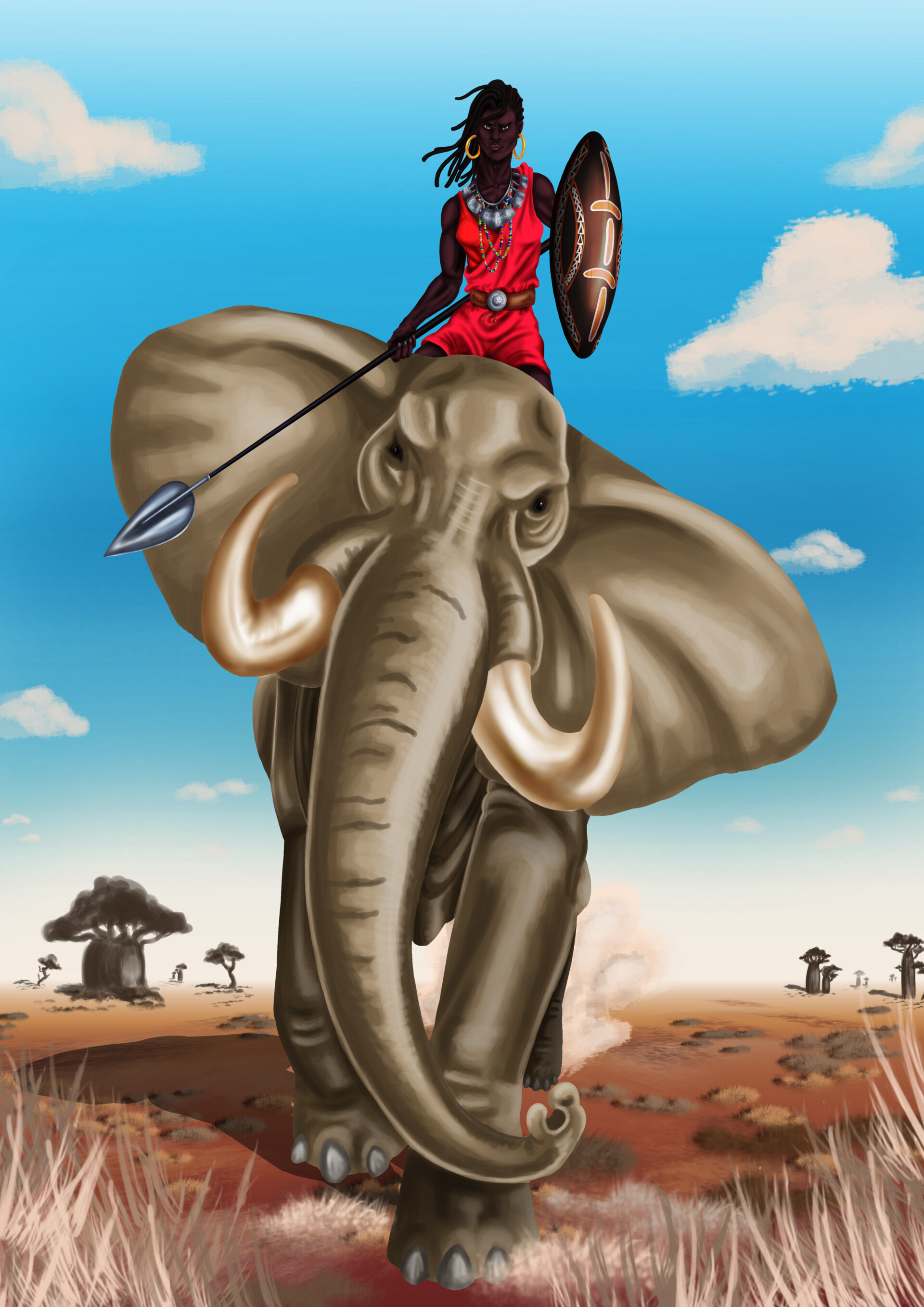 ArtStation - Maasai Warrior