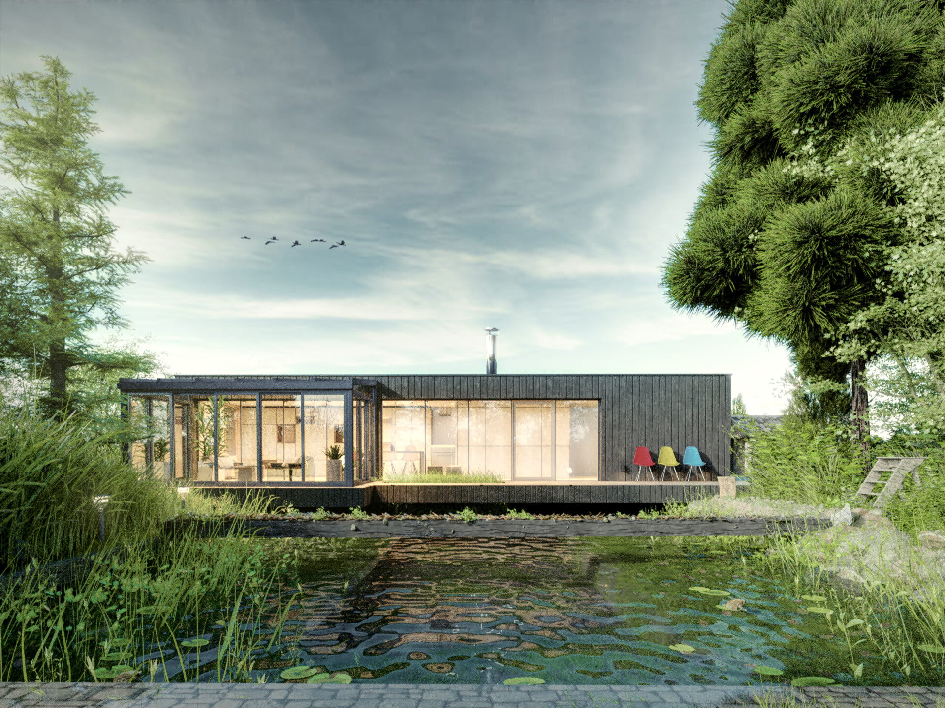 ArtStation - The Pond House