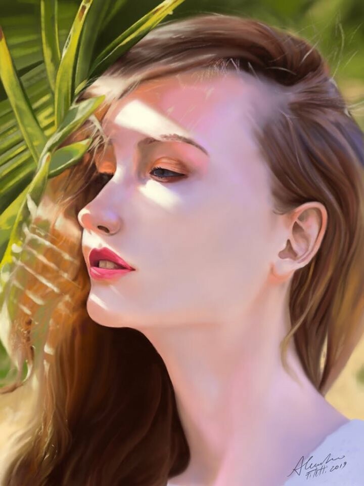 ArtStation - Woman realistic portrait