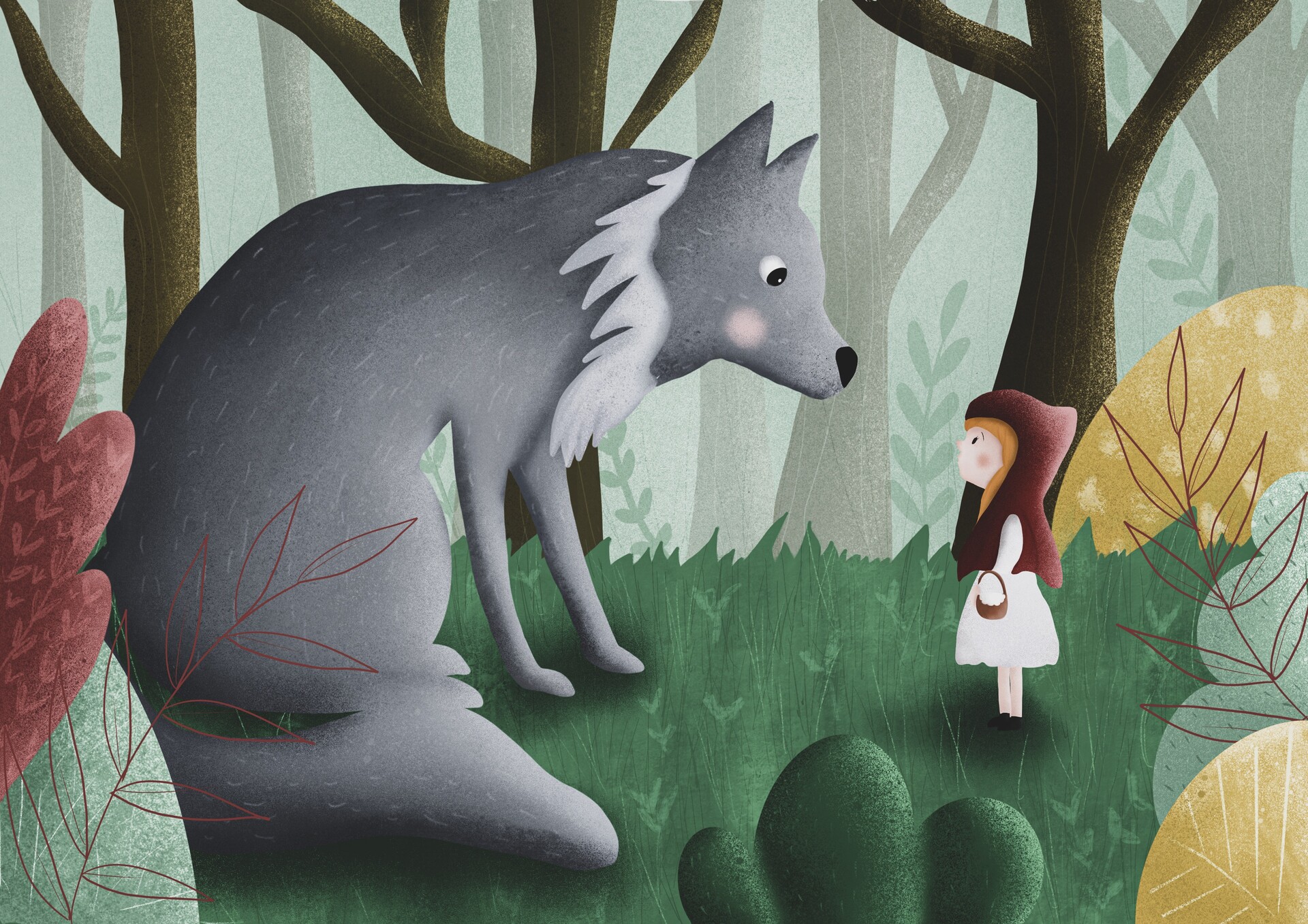Artstation Little Red Riding Hood And Wolf