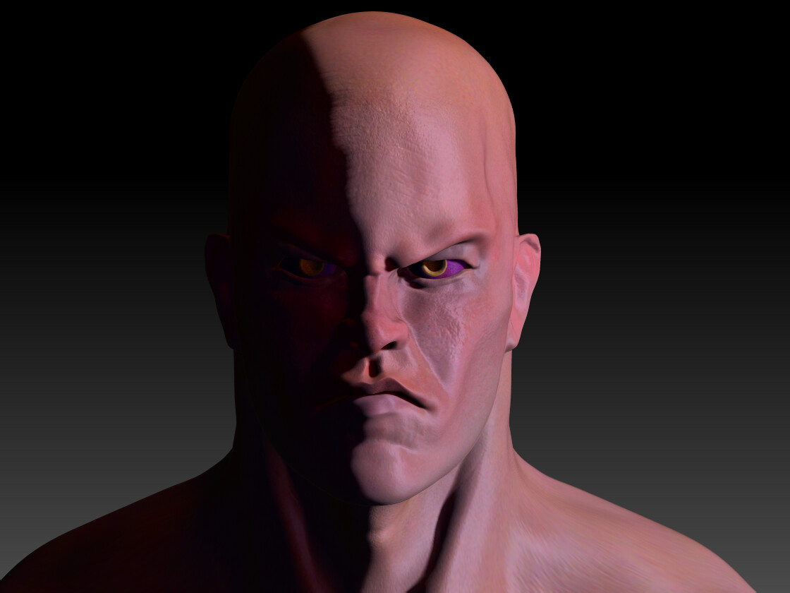 ArtStation - Angry bald guy