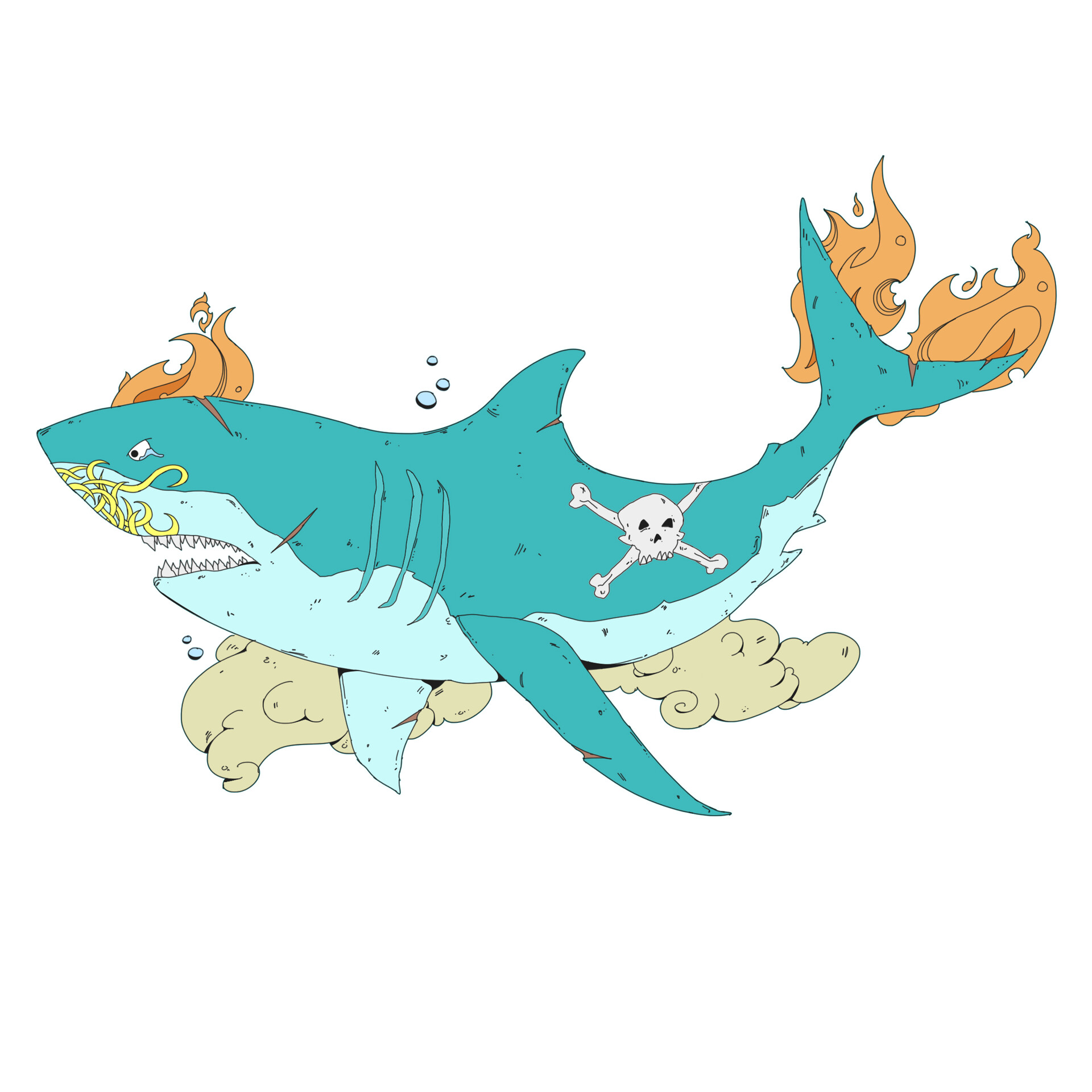 ArtStation - Flame Shark