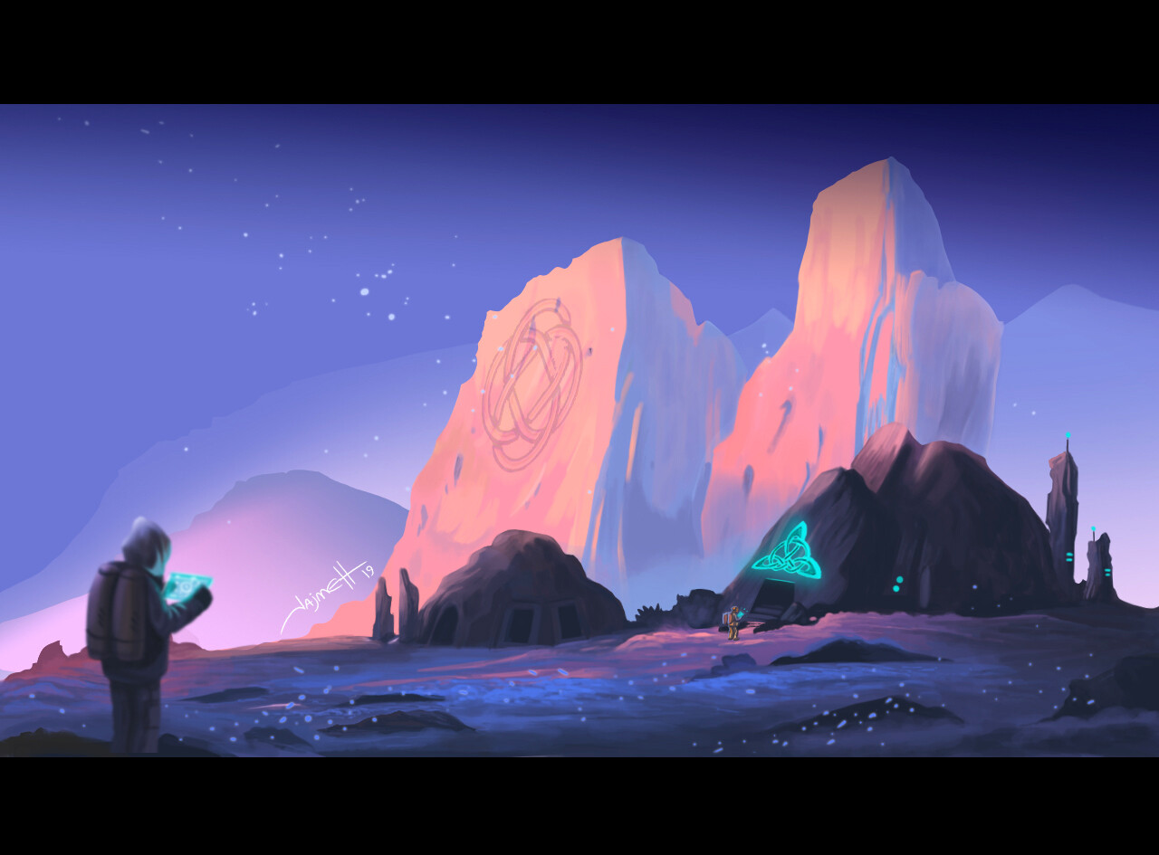 ArtStation - Sci_fi Environment illustration
