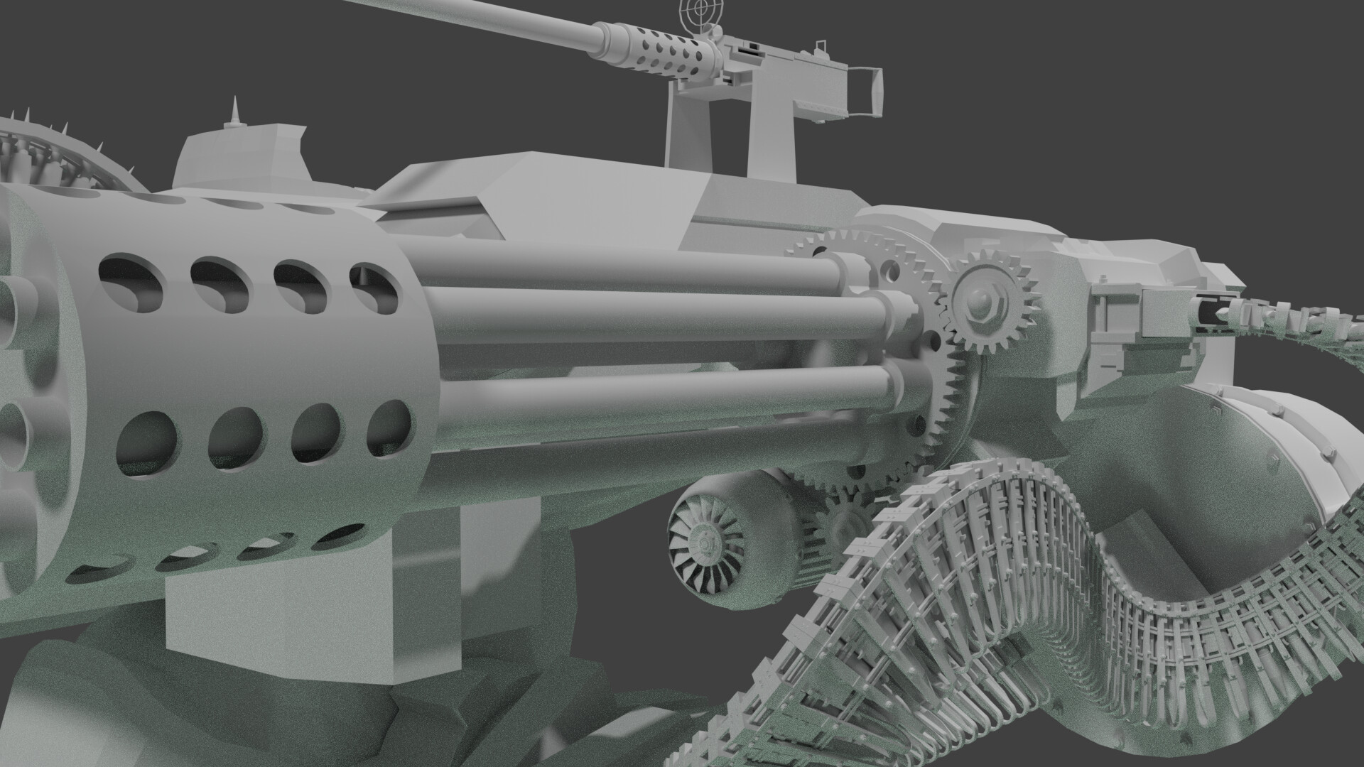 ArtStation - Mech minigun