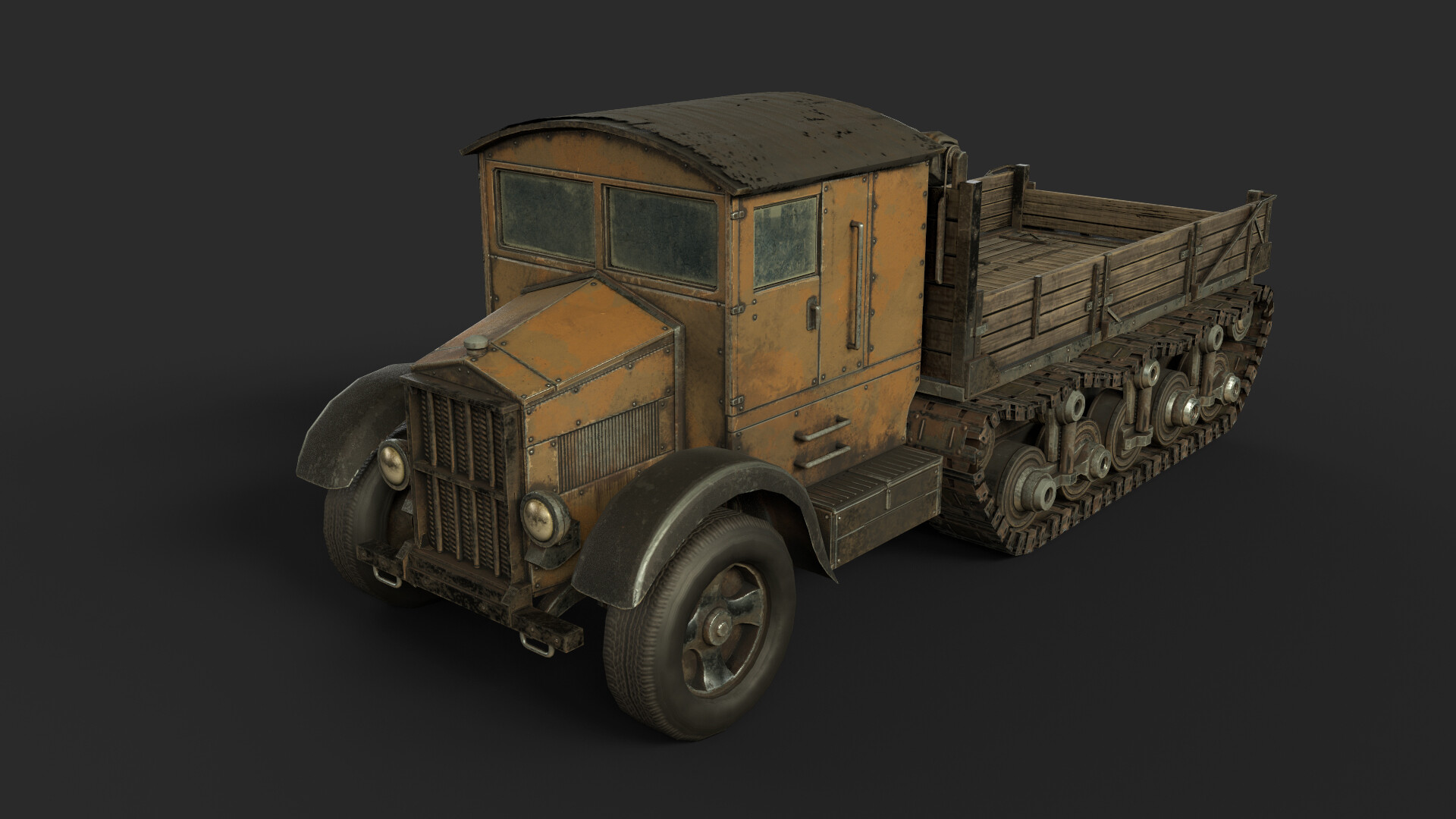 ArtStation - Foxhole - Flatbed Truck