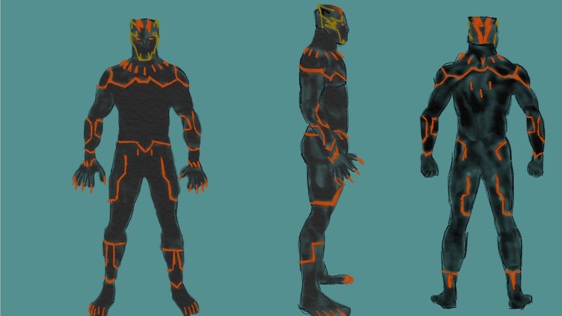 ArtStation - The Hellhound character sketch variations