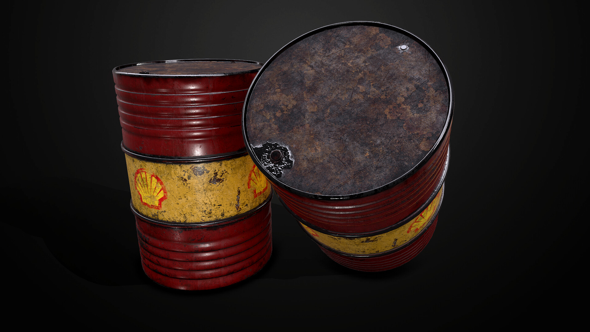 Shell Oil Barrel