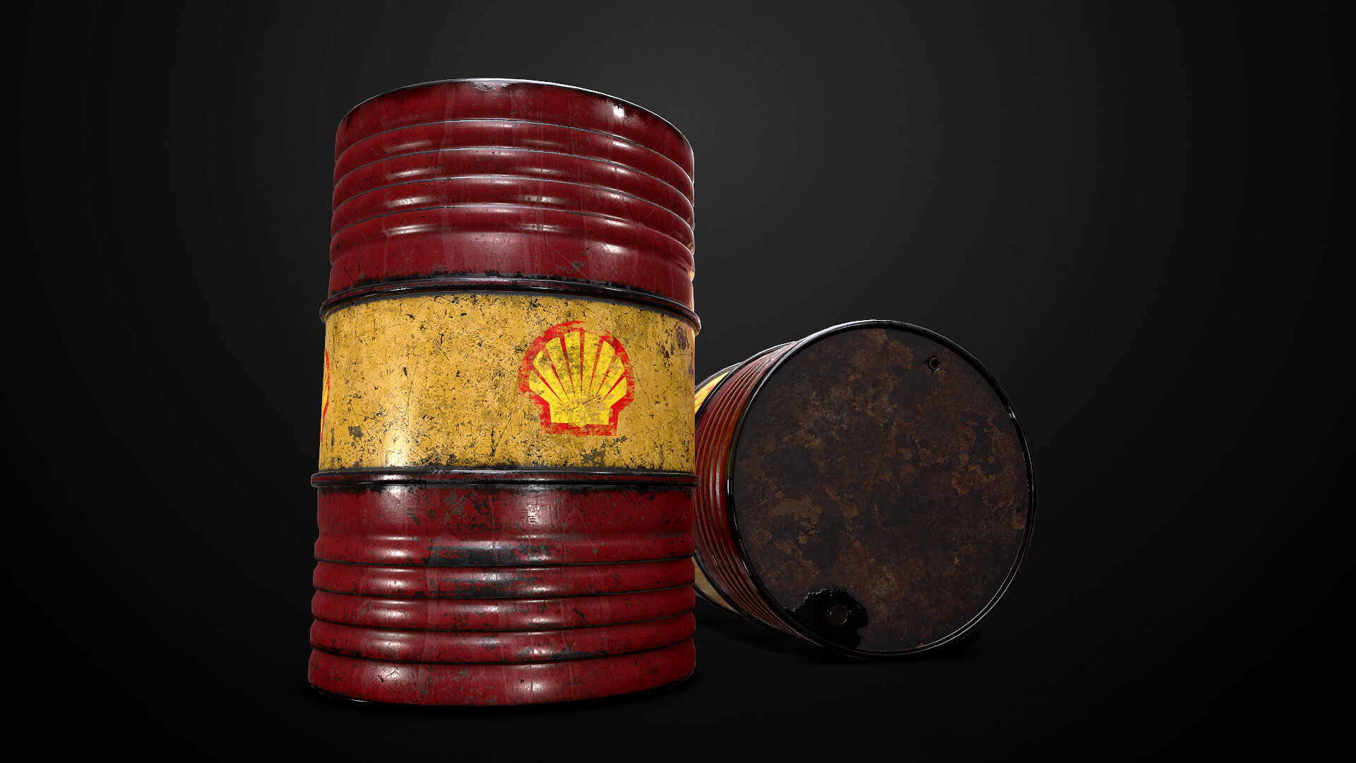 Shell Oil Barrel
