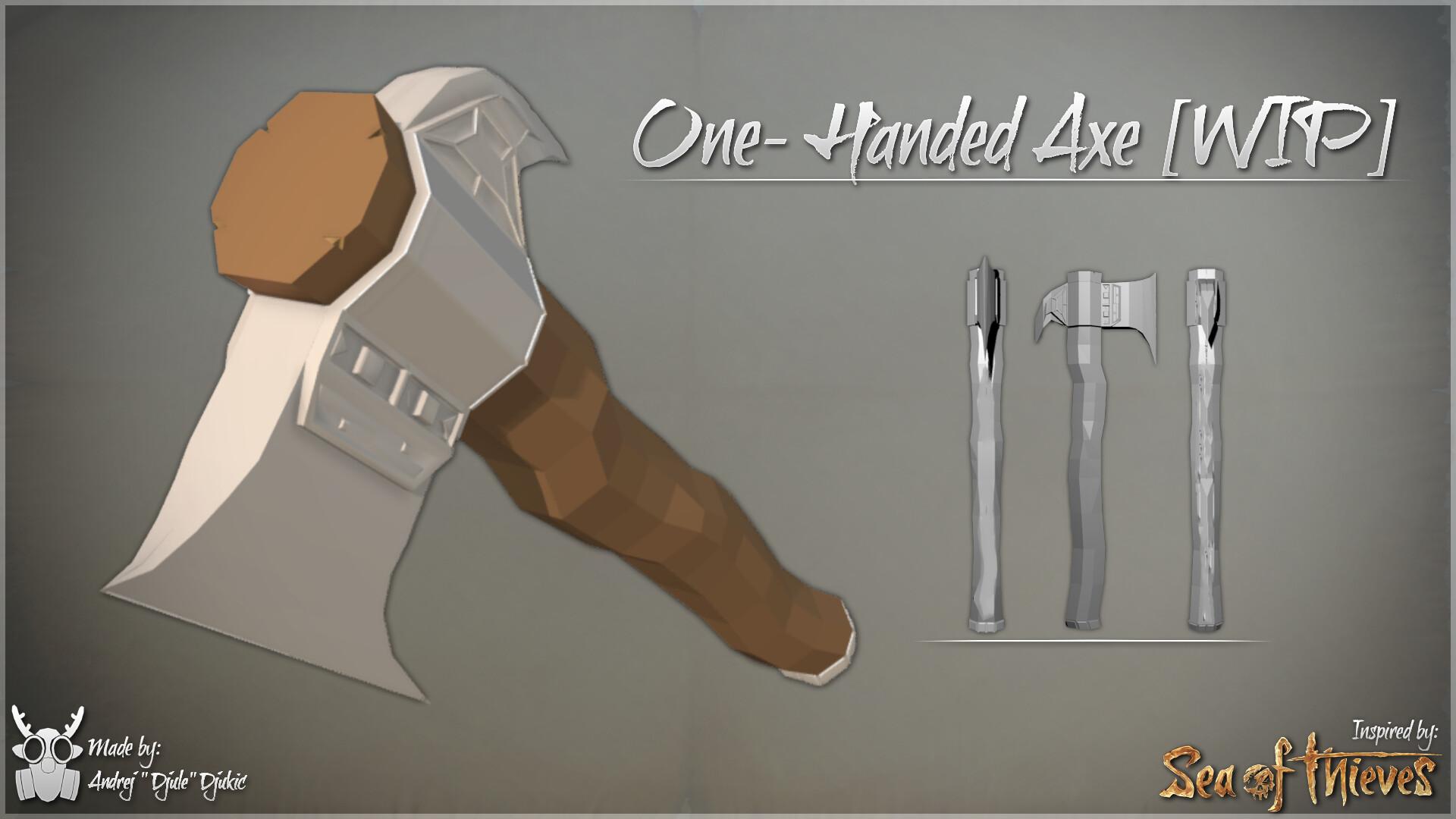 Andrej Djukic - One-Handed Axe Model [WIP]