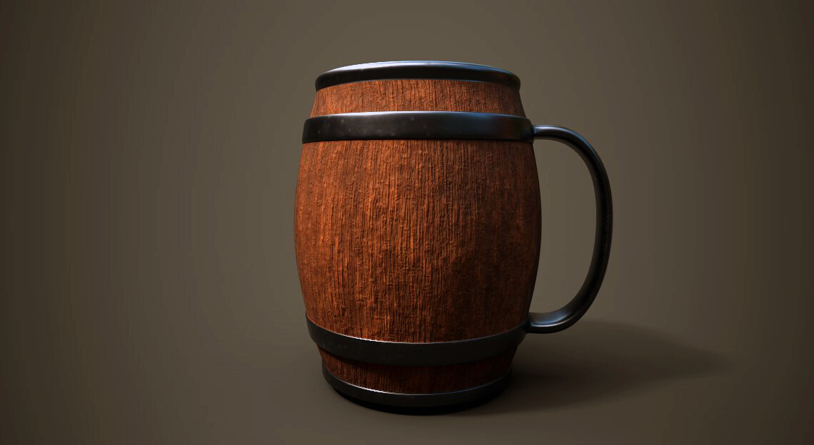 ArtStation - Barrel Mug