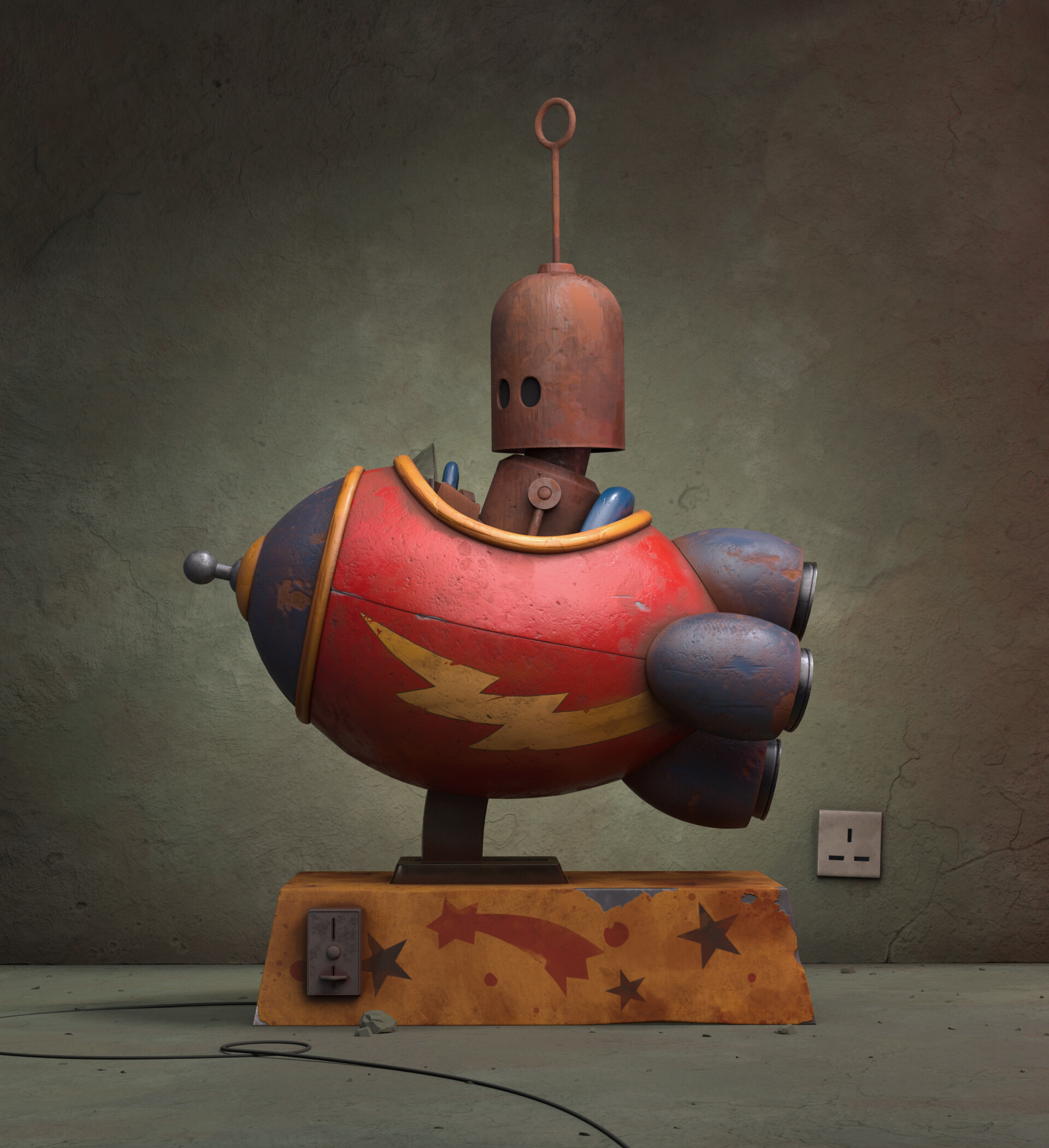 ArtStation - Robot-rocket