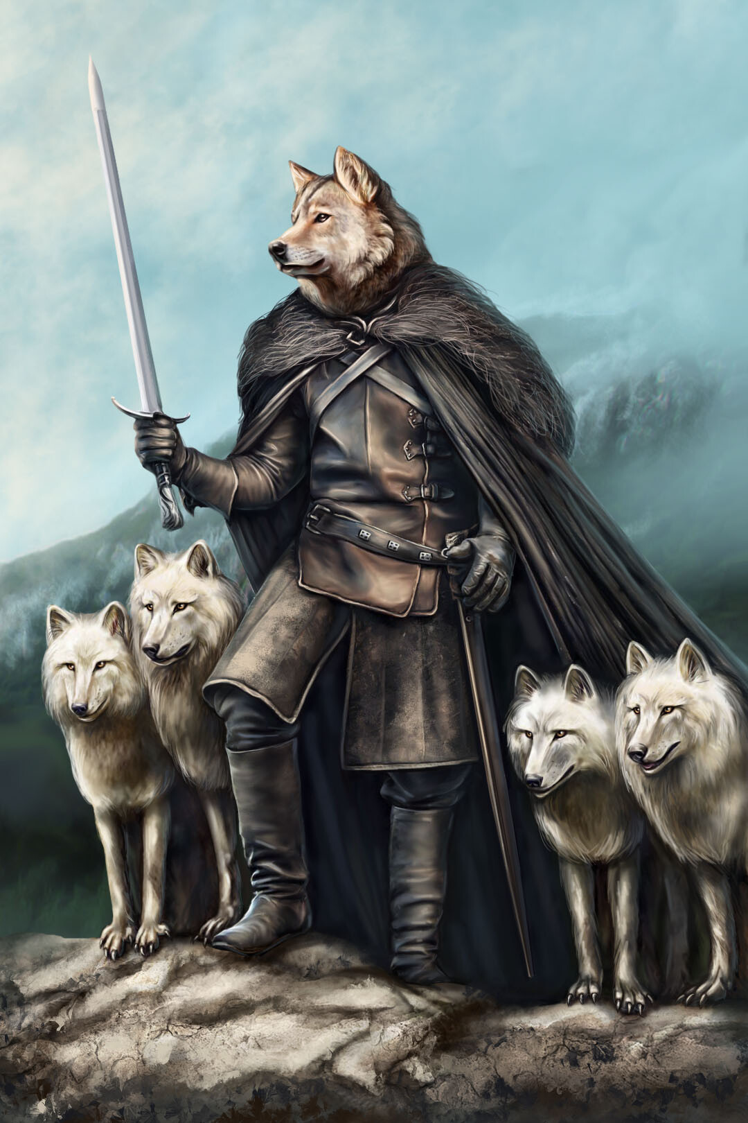 ArtStation - Fan Art "Stark", Game of Thrones