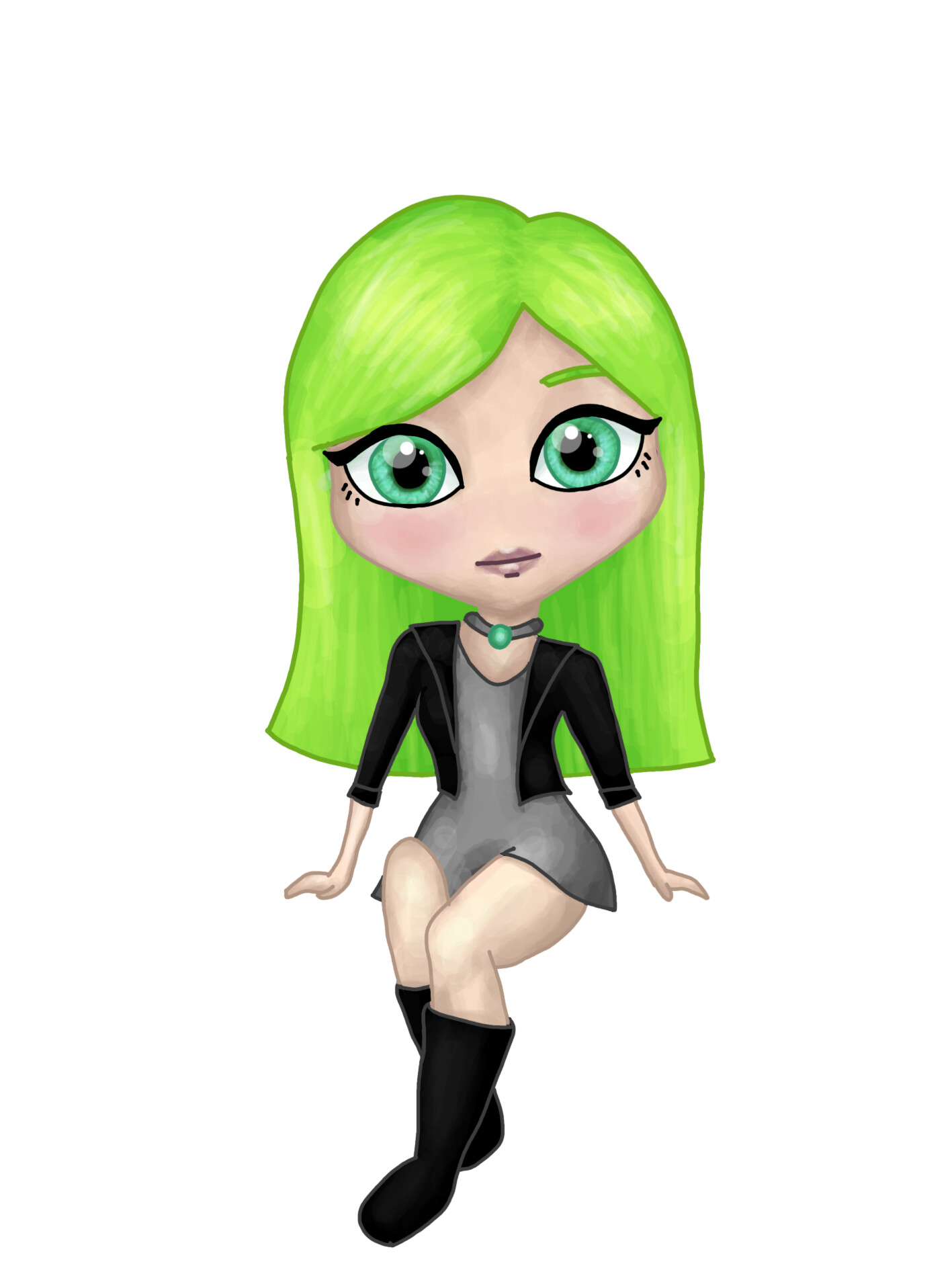 ArtStation - Green girl