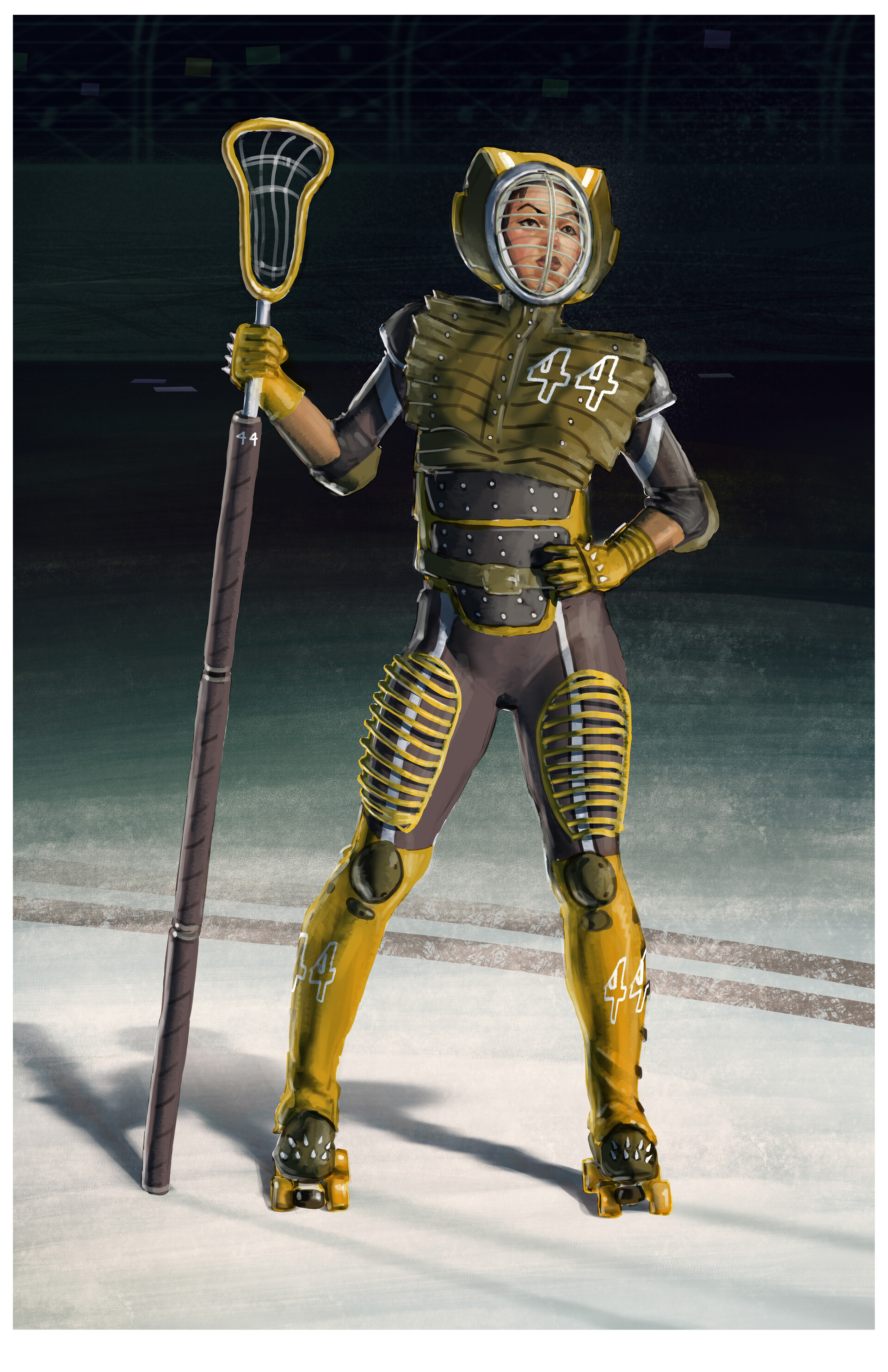 ArtStation - "Yellow Jackets" team costume design - Rollerball Redux ...