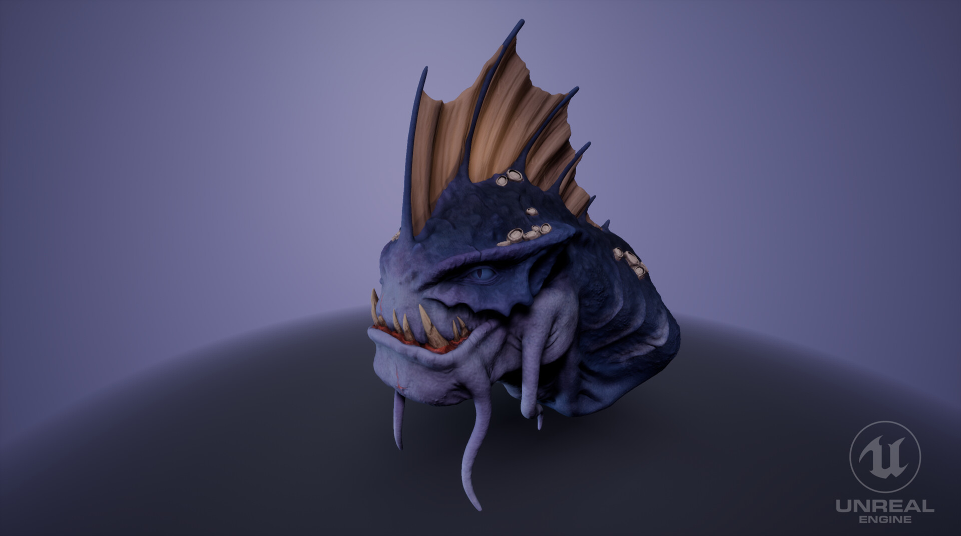ArtStation - Sea Monster Headbust