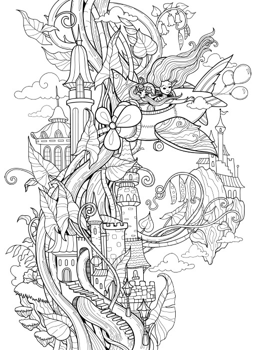 line drawing coloring pages