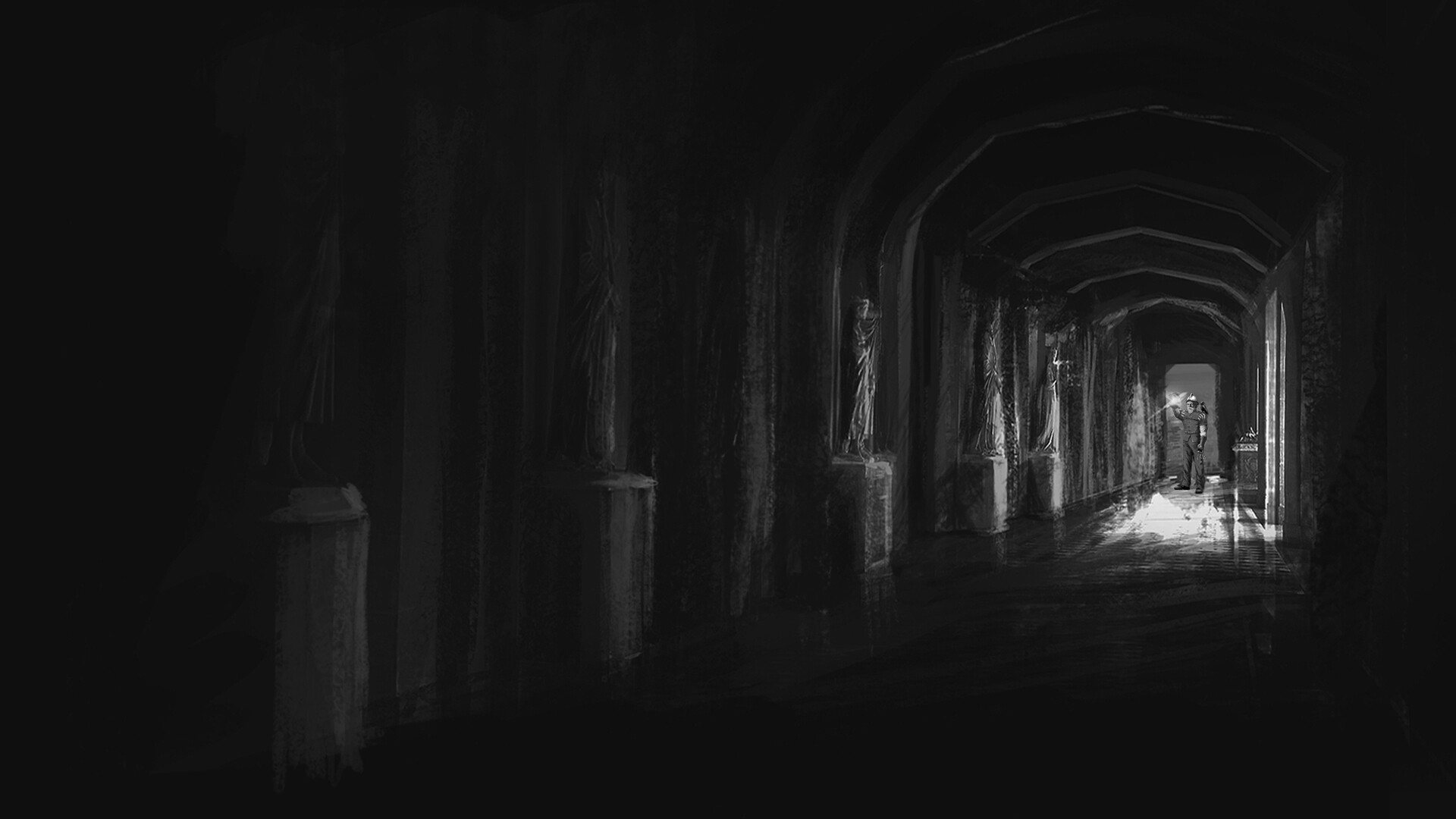 ArtStation - Old castle corridor