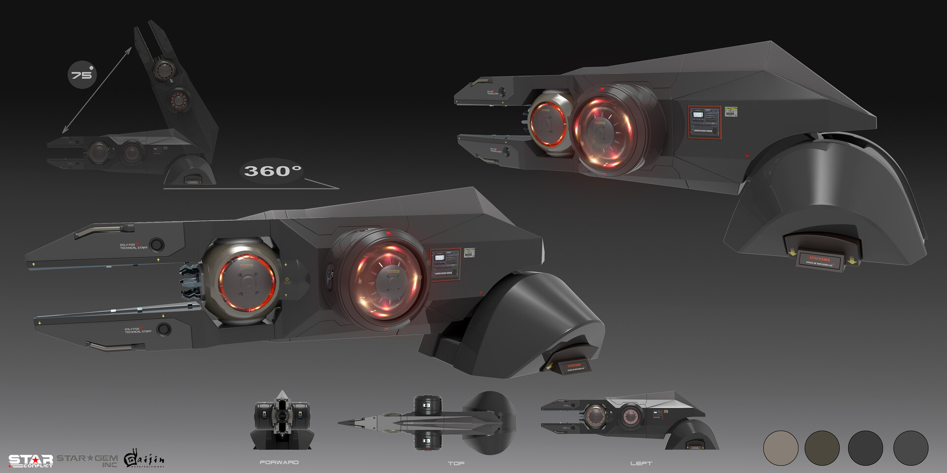 ArtStation - Concept Plasma Gun for STAR CONFLICT