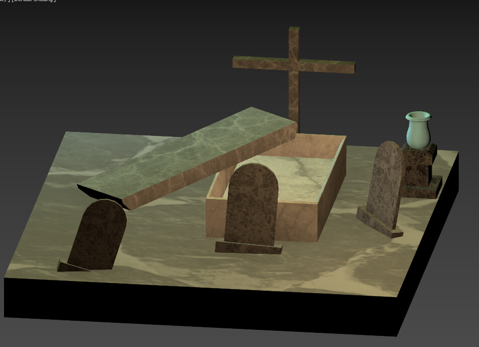 ArtStation - grave scene