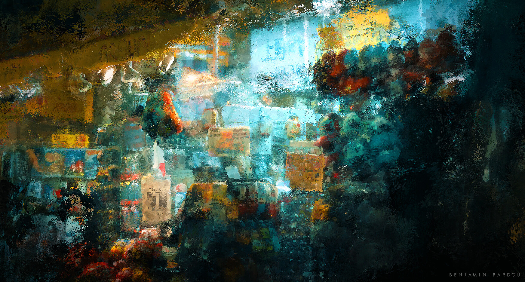 ArtStation - Store in Tokyo in the district of Ueno