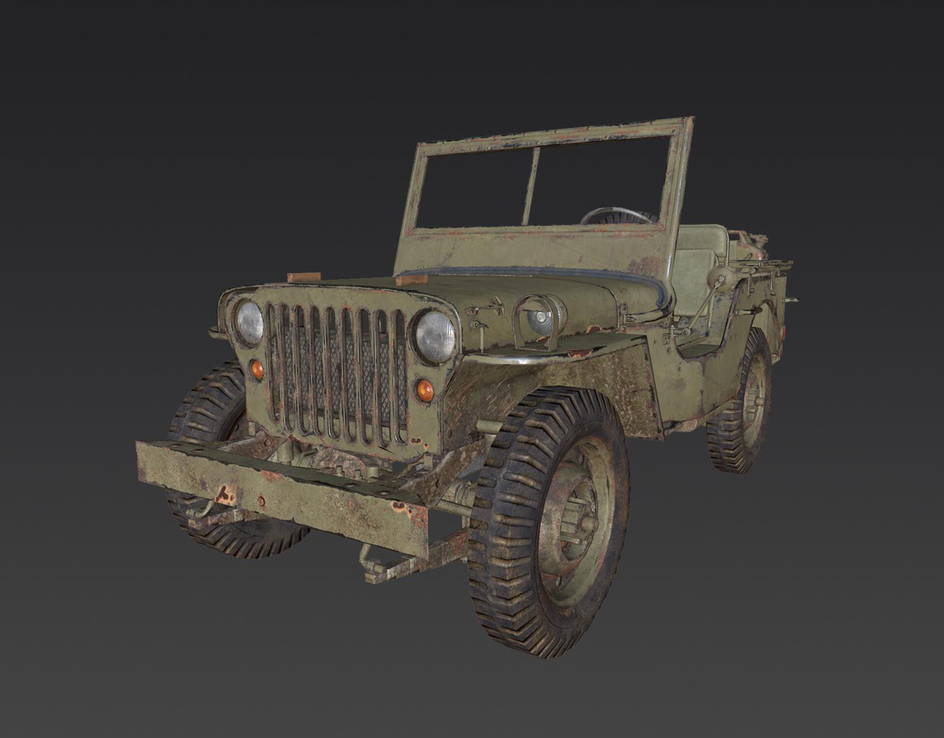 ArtStation - Jeep 3D modelling