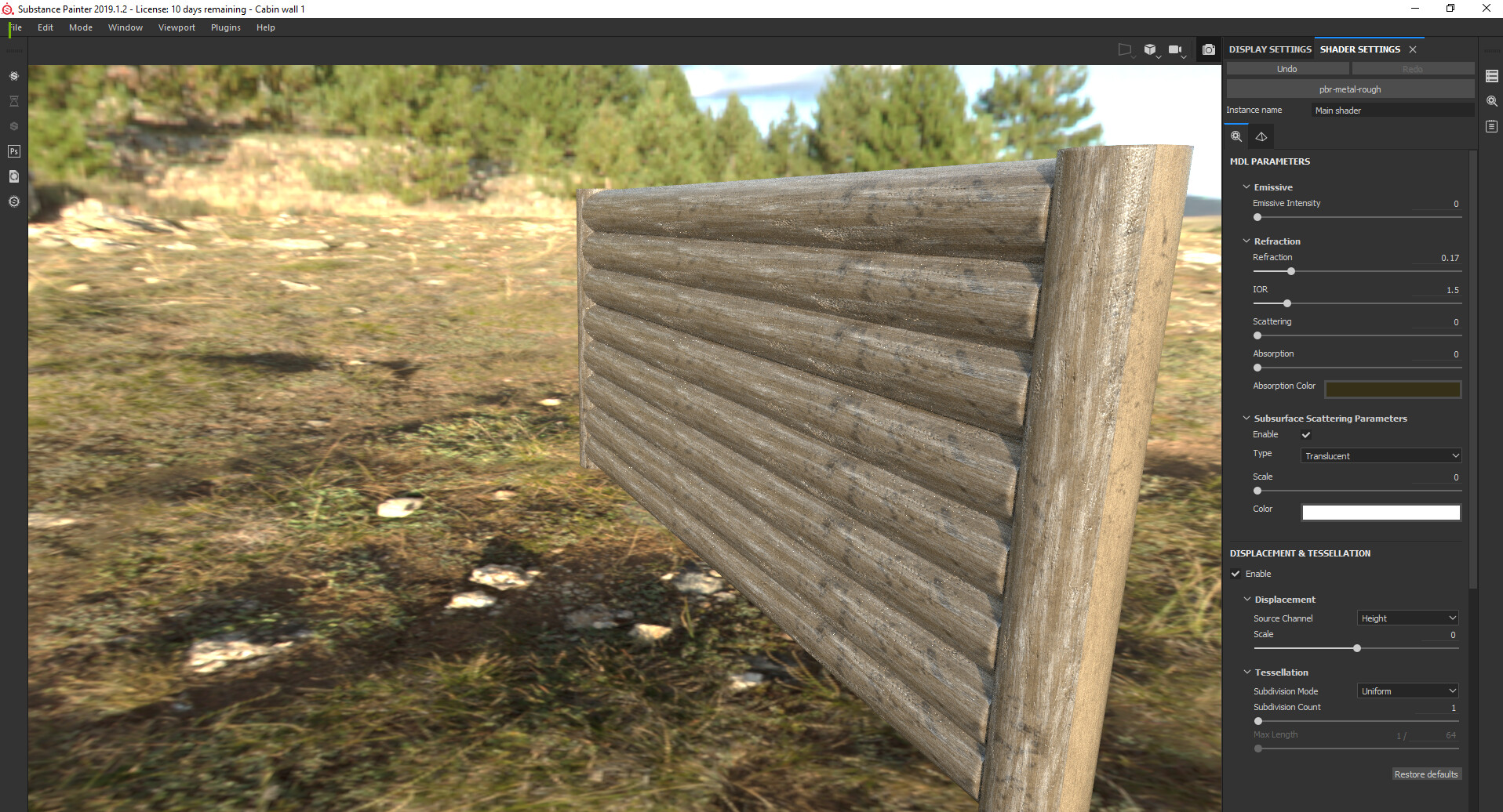 ArtStation - Cabin Wall