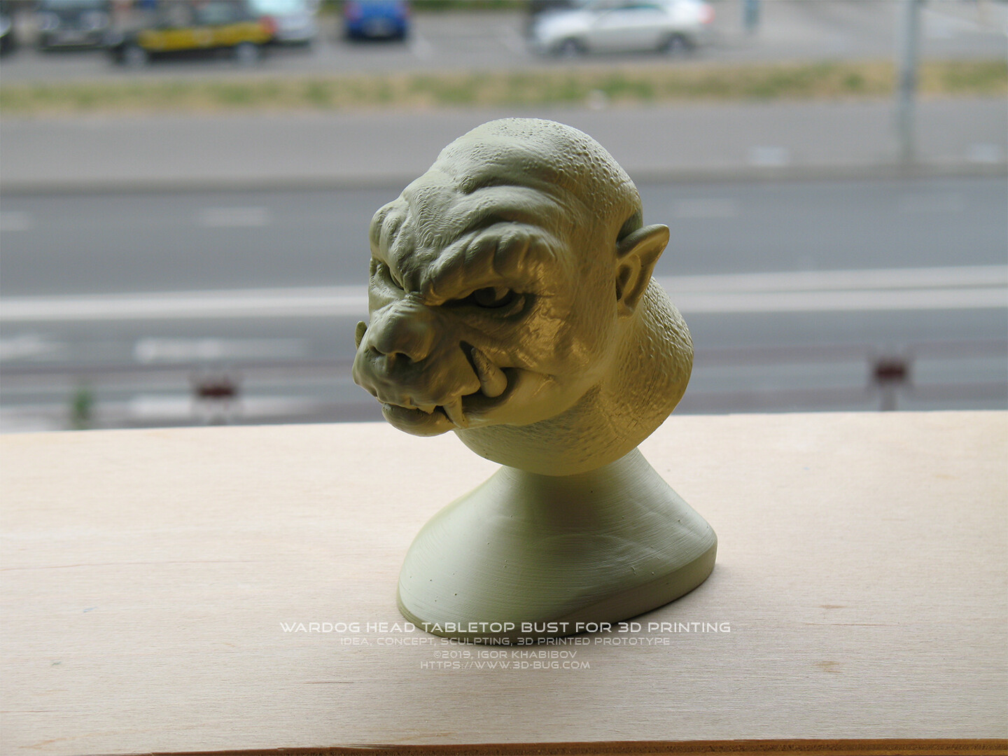 Igor Khabibov - Wardog head 3D print model