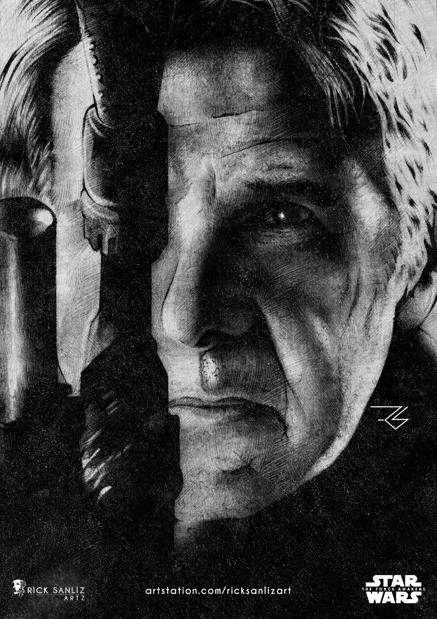ArtStation - Han Solo in Star Wars the Force Awakens