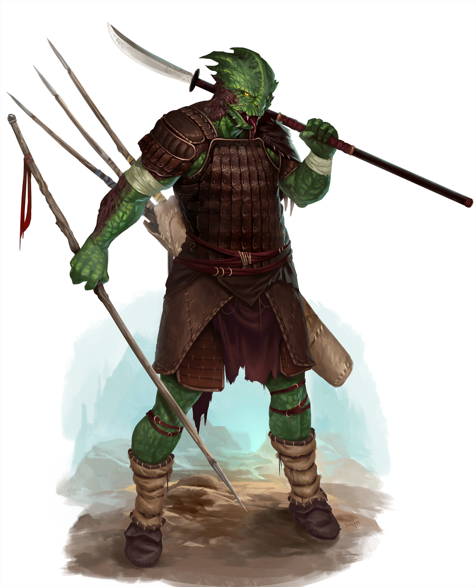 ArtStation - Okaru, Bloodrager Nagaji