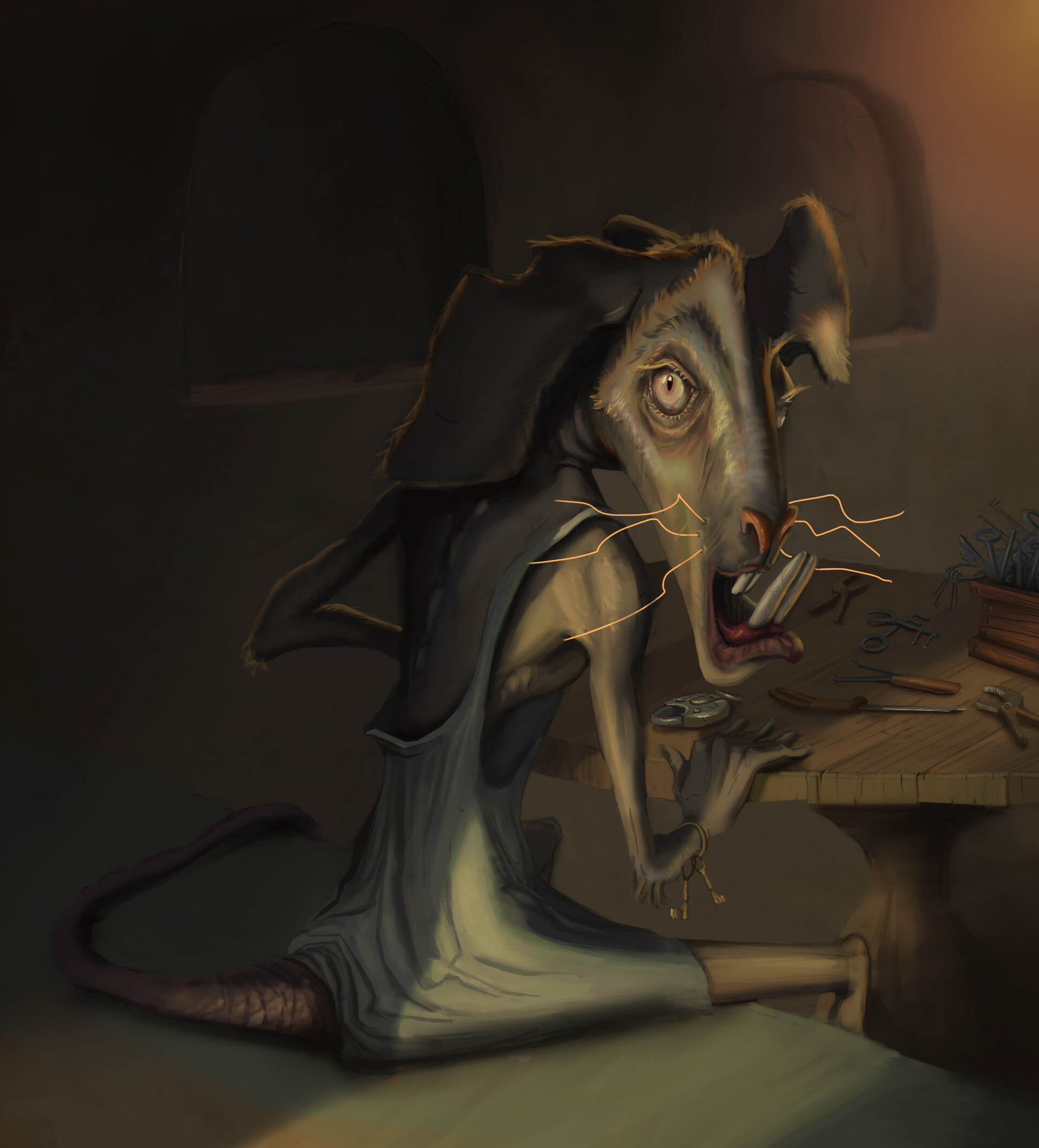 ArtStation - The Key-maker Rat