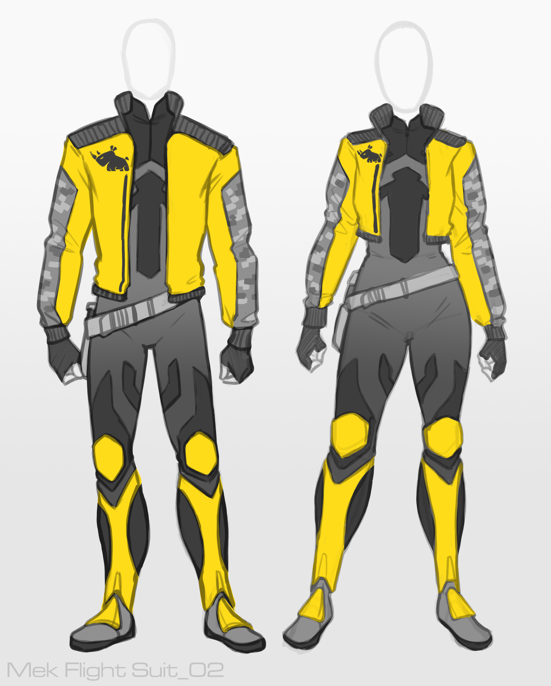 ArtStation - Mekamon Flight Suit Designs