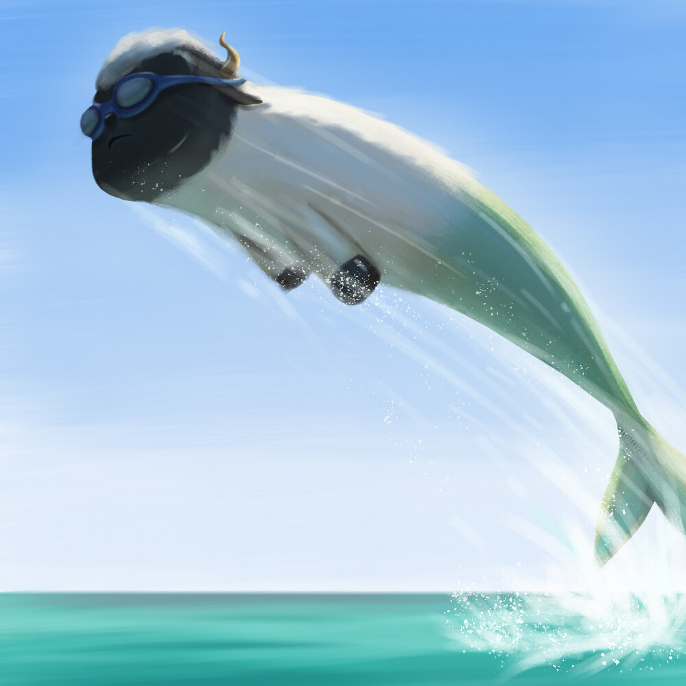 ArtStation - The Super Mer-Sheep