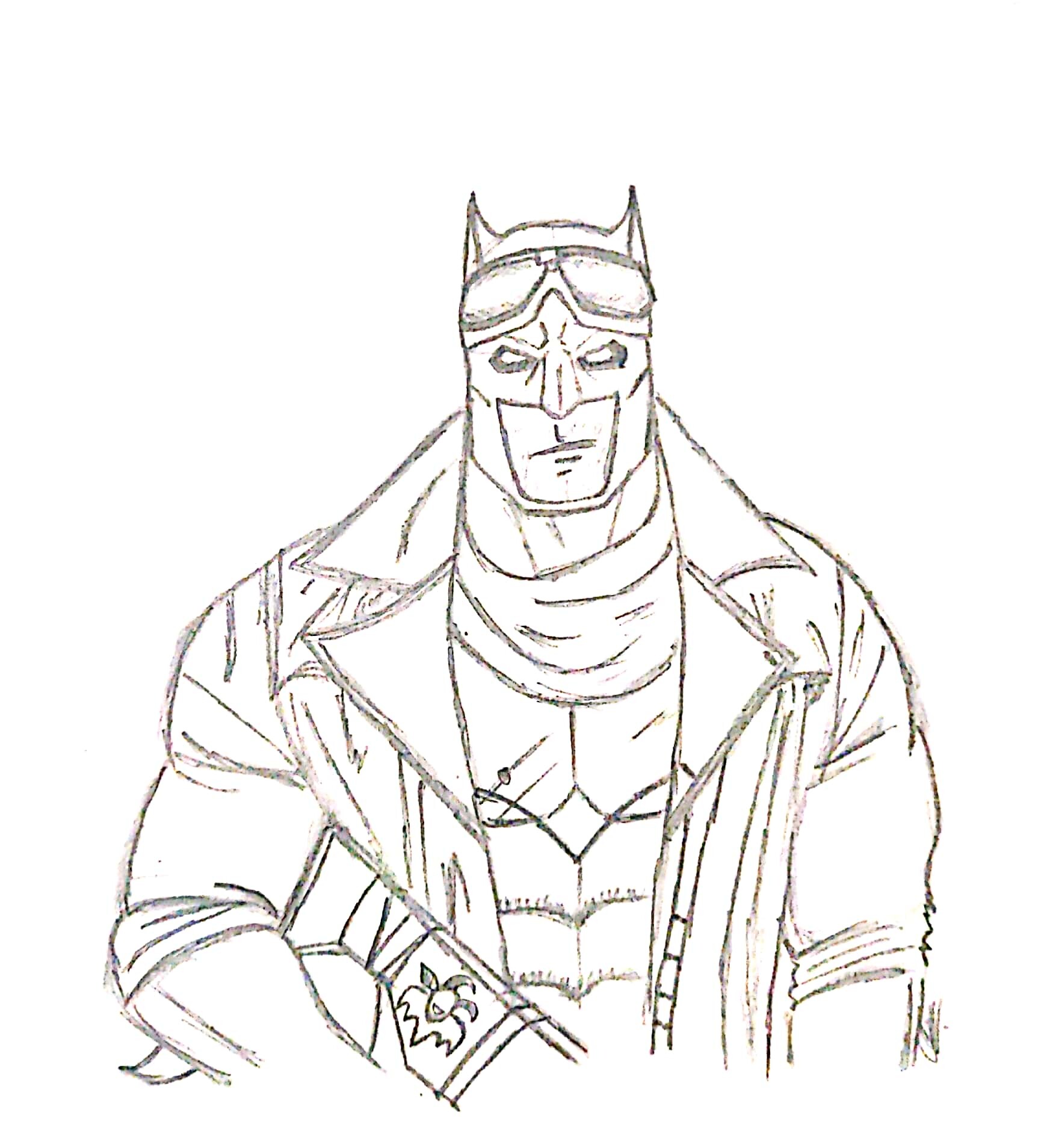 how to draw nightmare batman