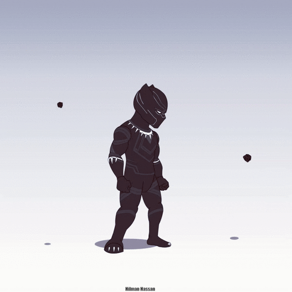 HILMAN HASSAN - 2D Black Panther Idle Animation
