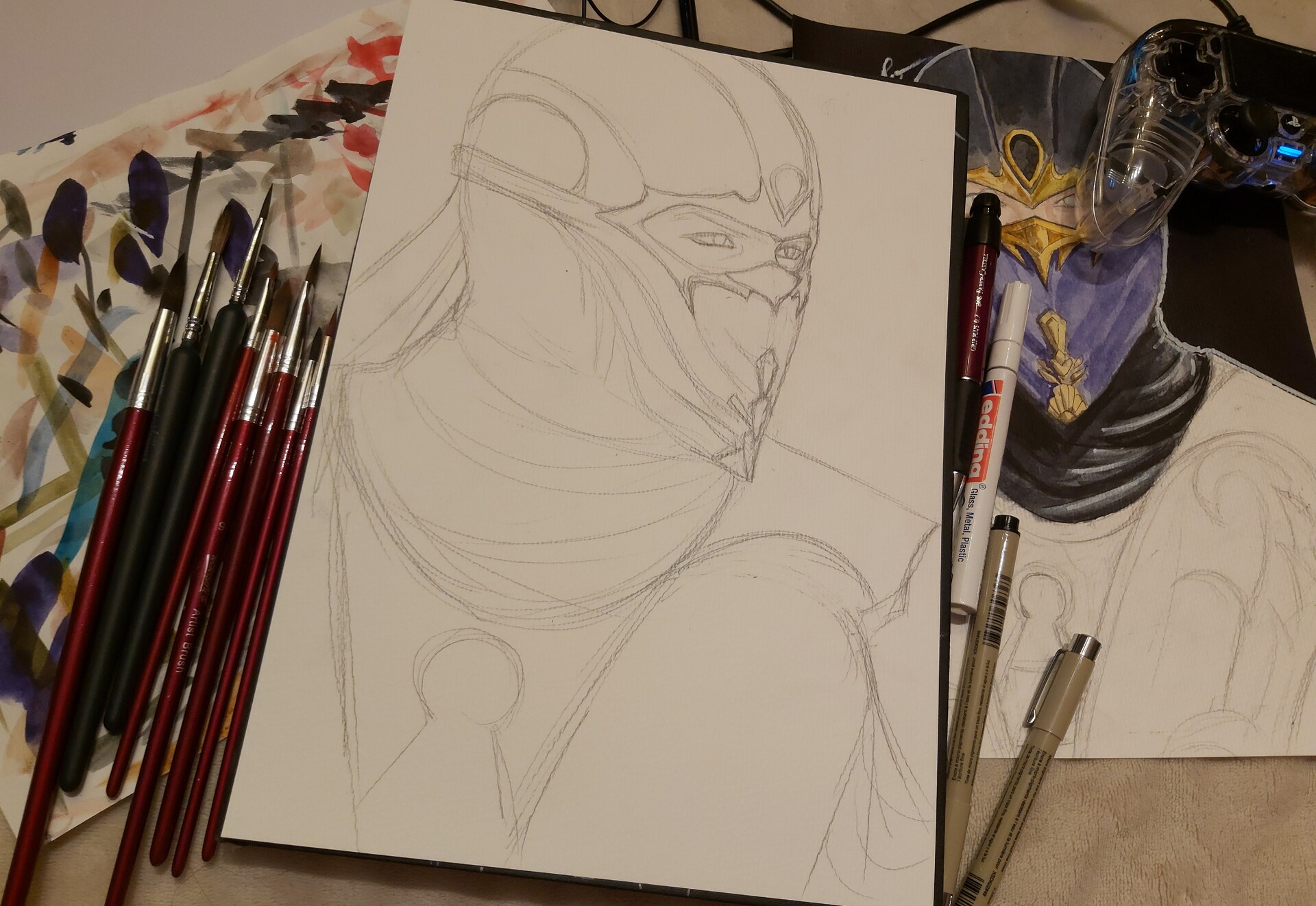 how to draw rain mortal kombat