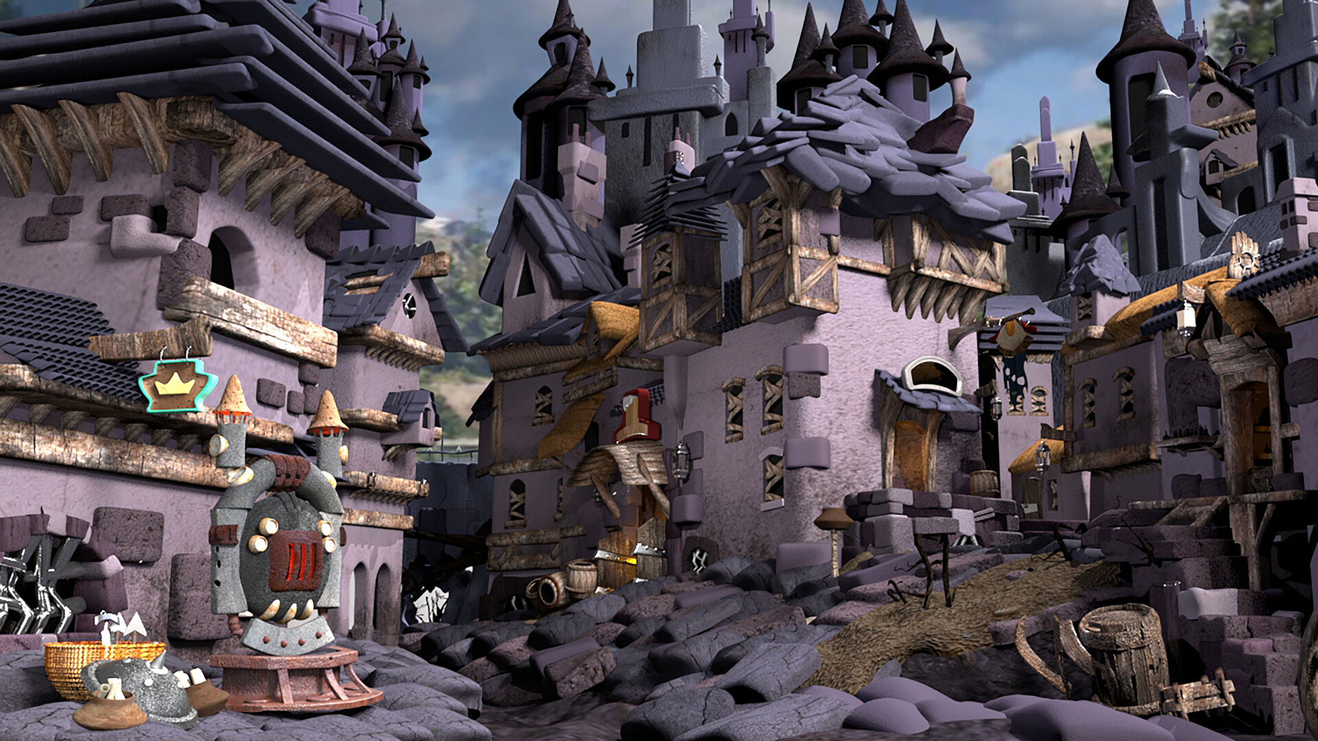 ArtStation - My Environmental BG 3d Model.