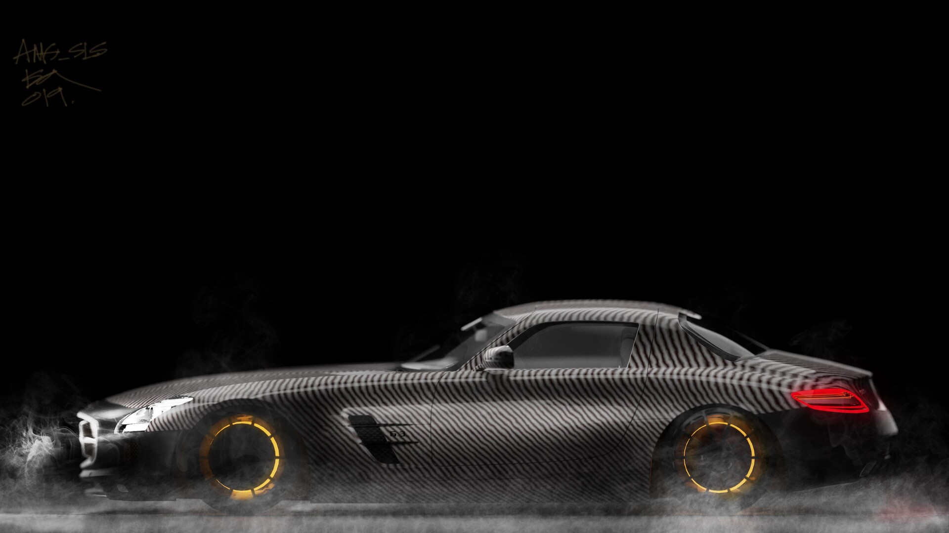 ArtStation - Mercedes benz AMG SLS