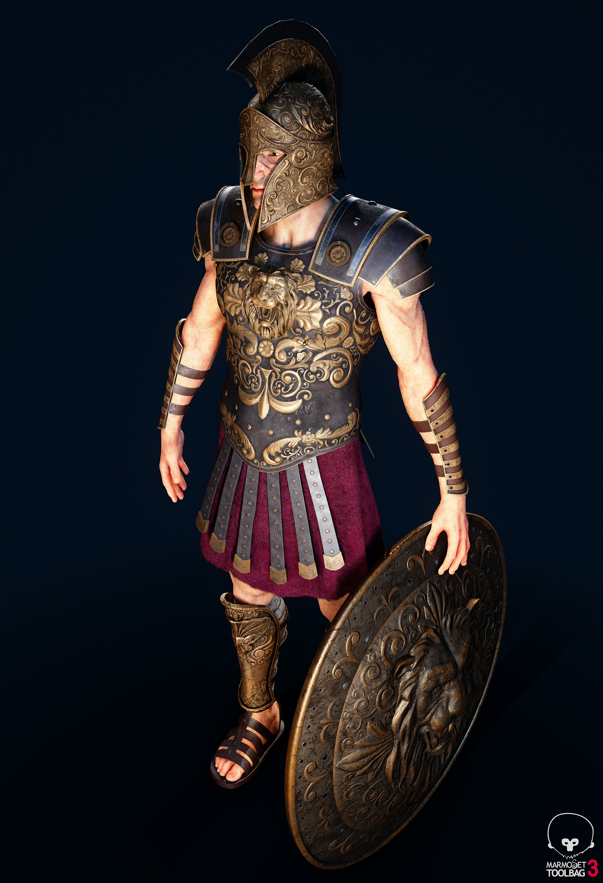 Gianluigi Ferrantino - Roman fantasy warrior (Real time)