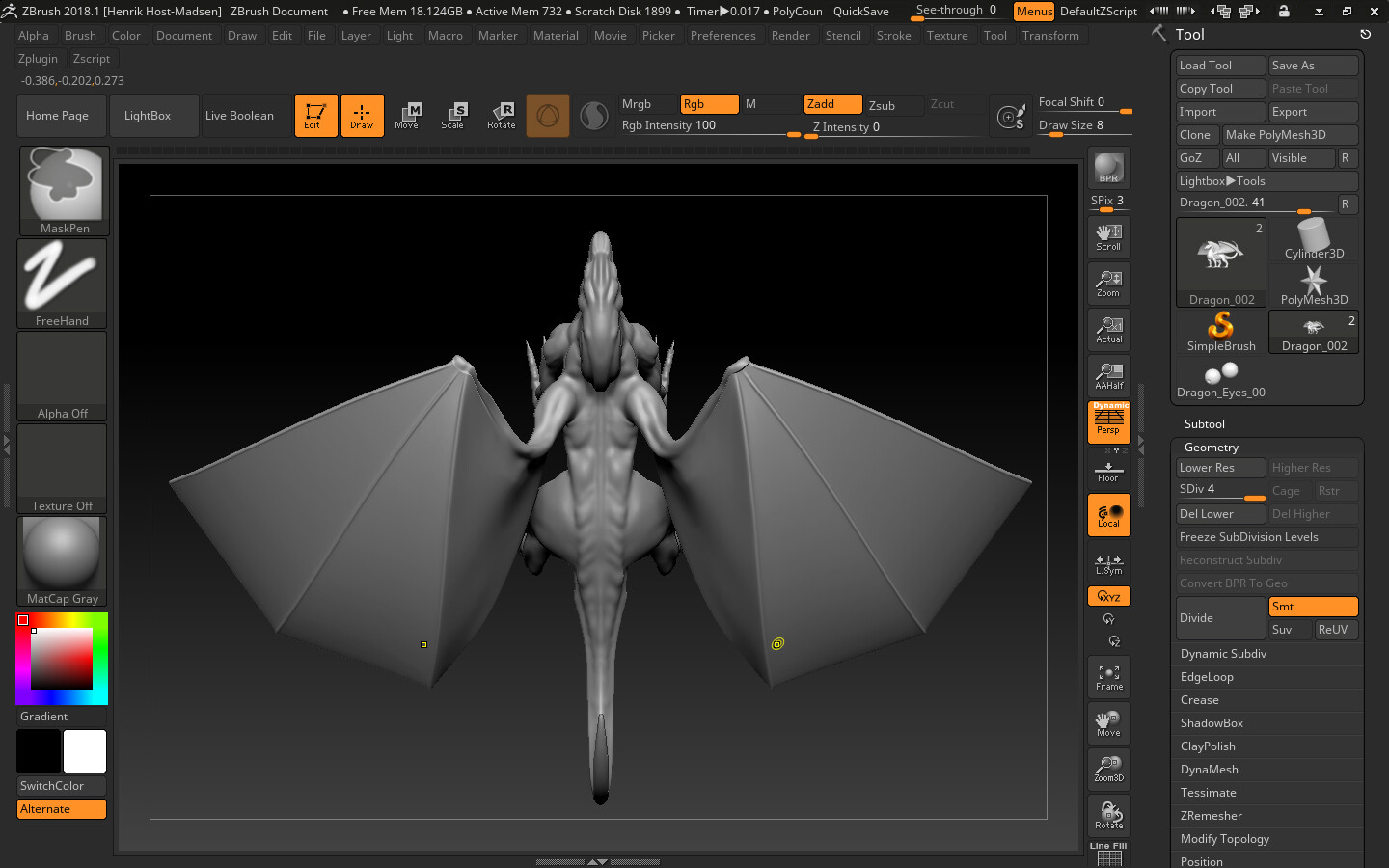 Henrik Host-Madsen - Dragon - Work in Progress