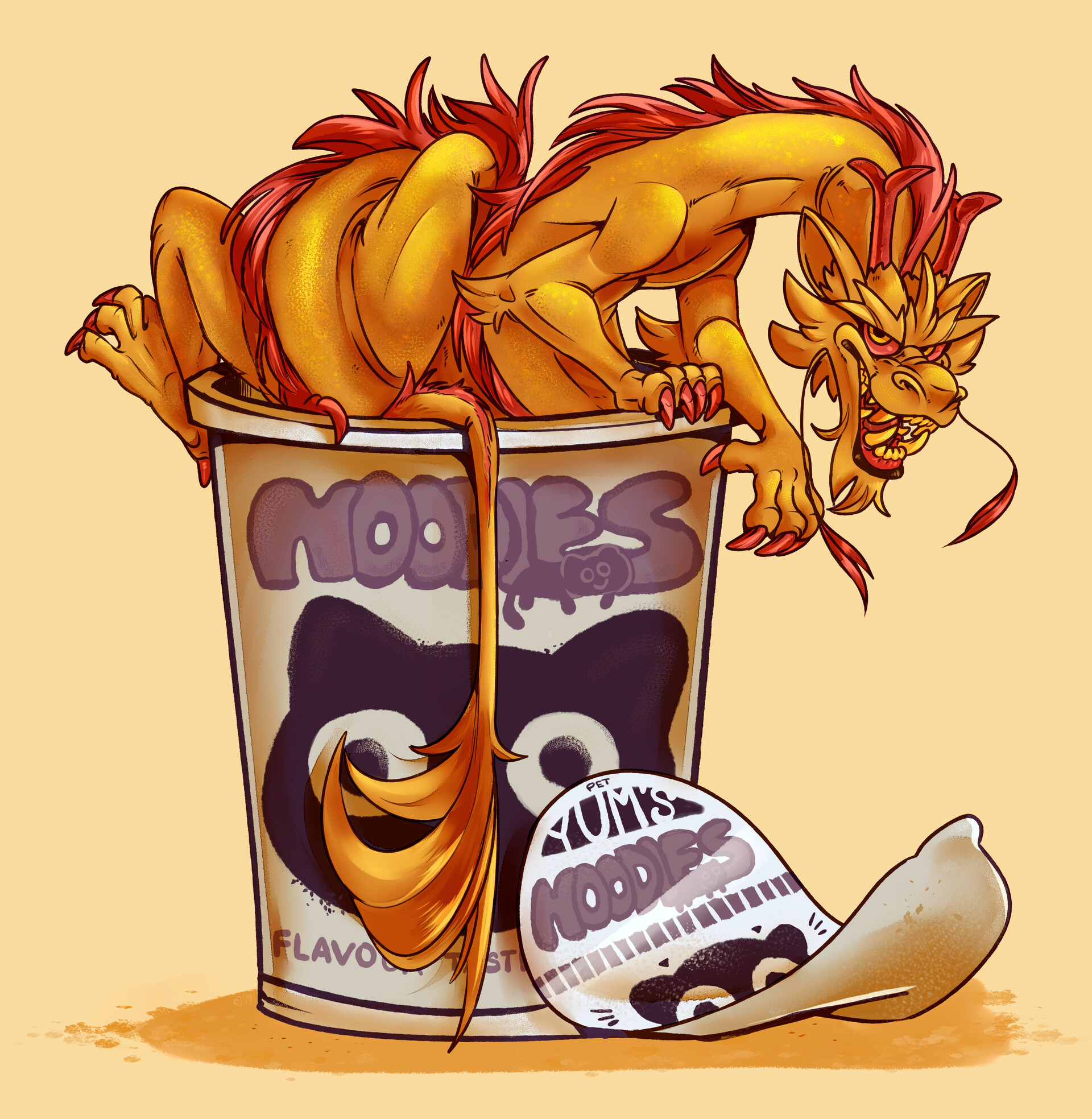 ArtStation - Noodle dragon