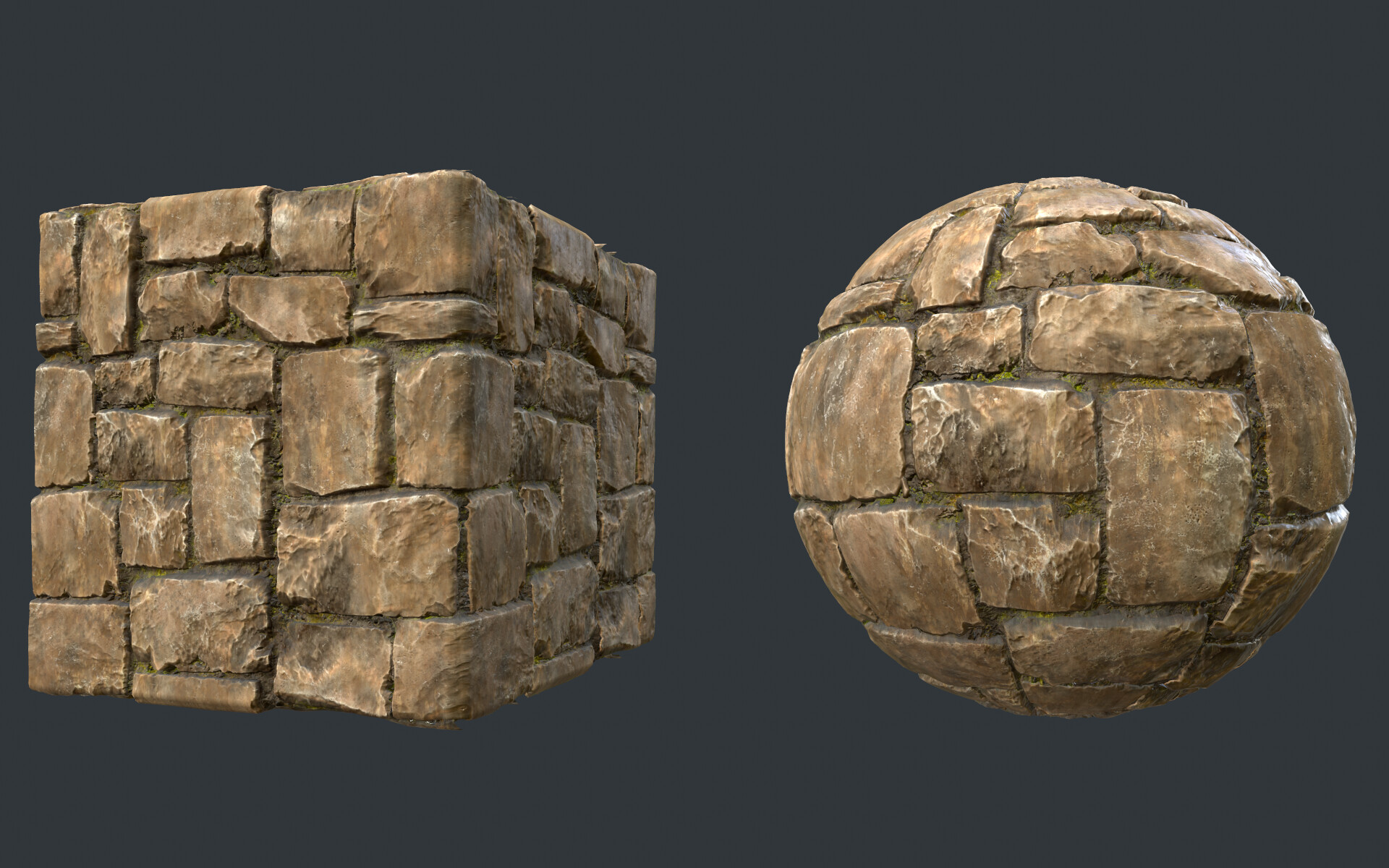 ArtStation - Ground Stone Tiles / Substance Designer