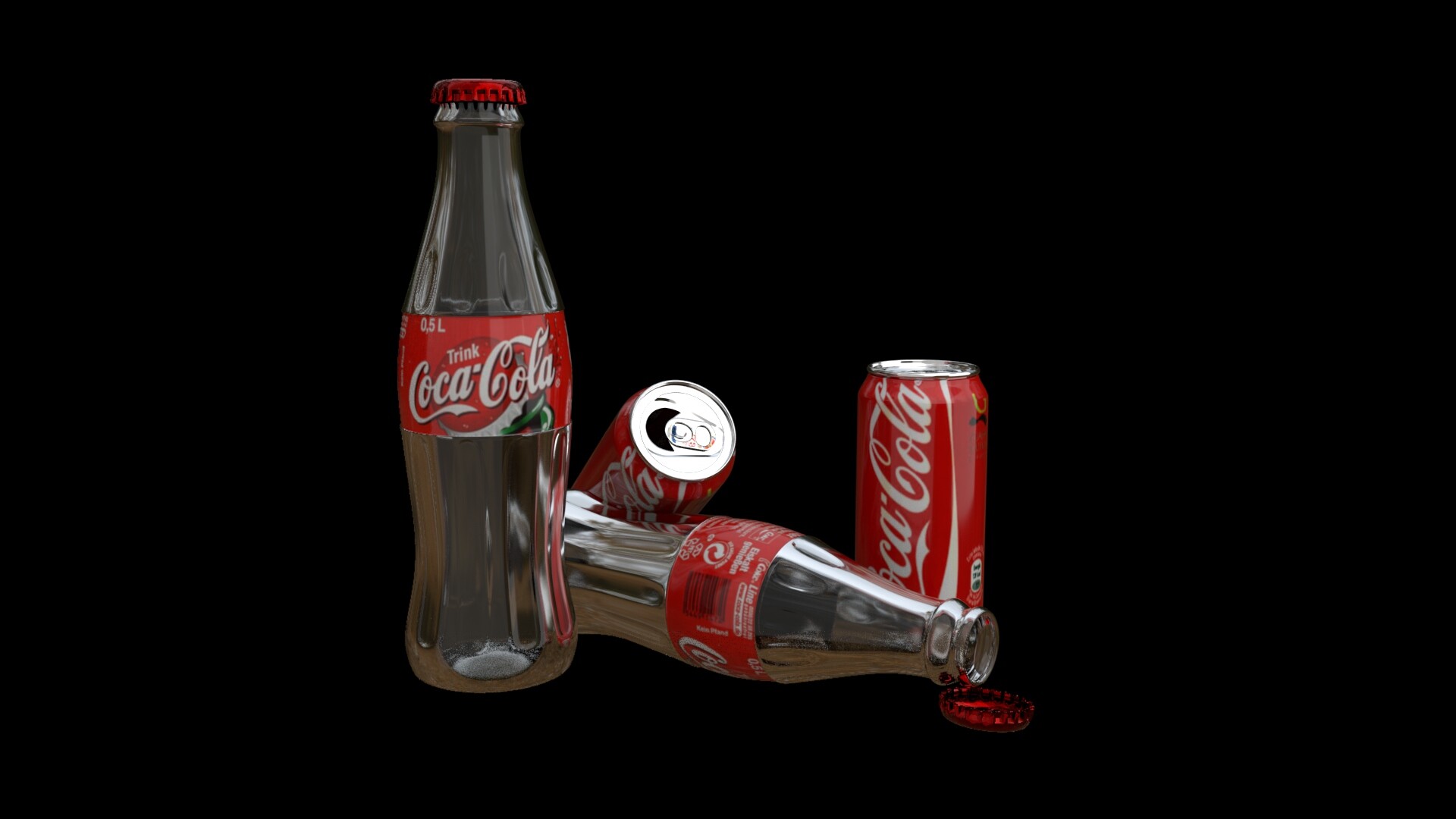 ArtStation - Coke bottles