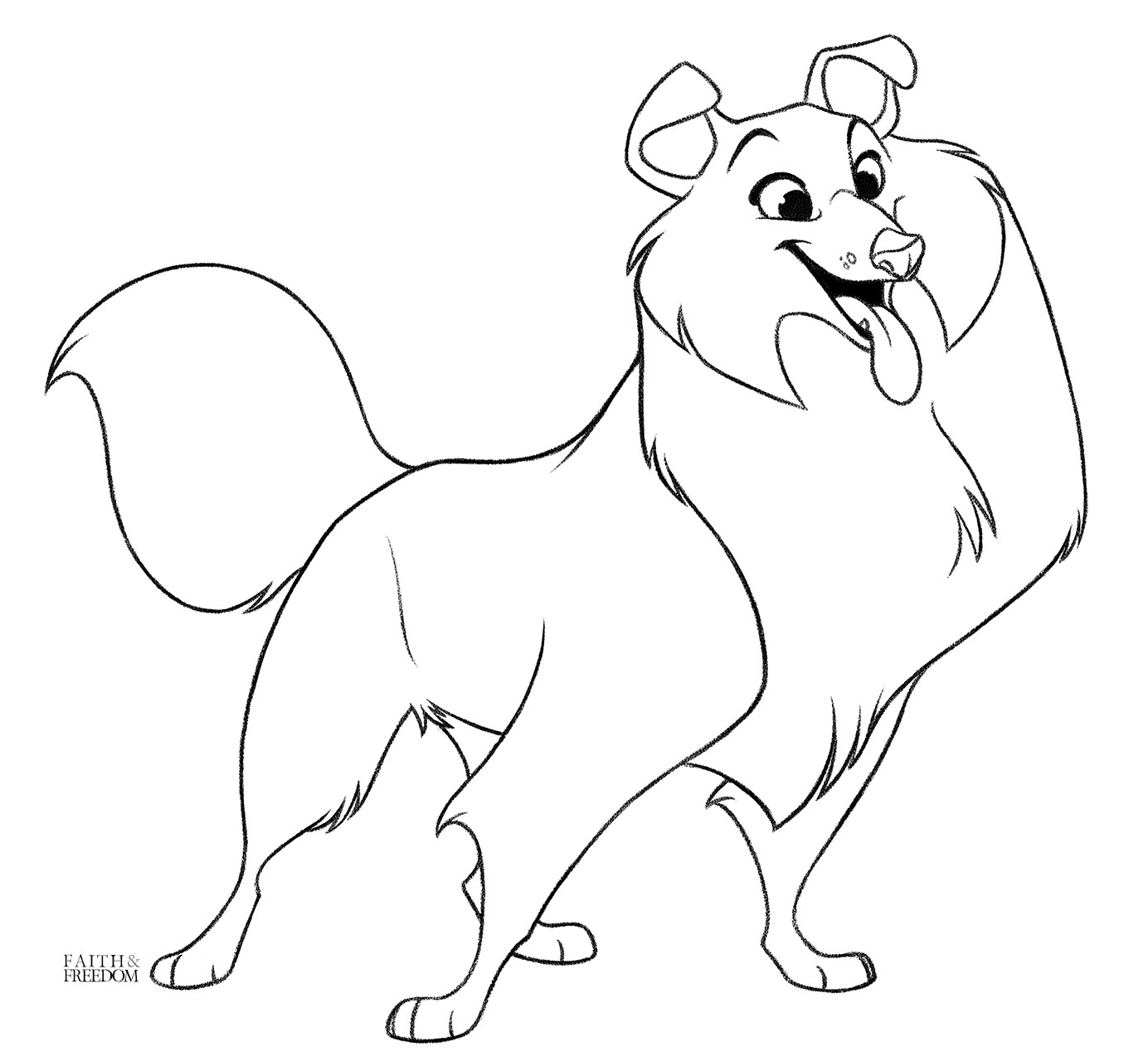 shetland sheepdog coloring pages
