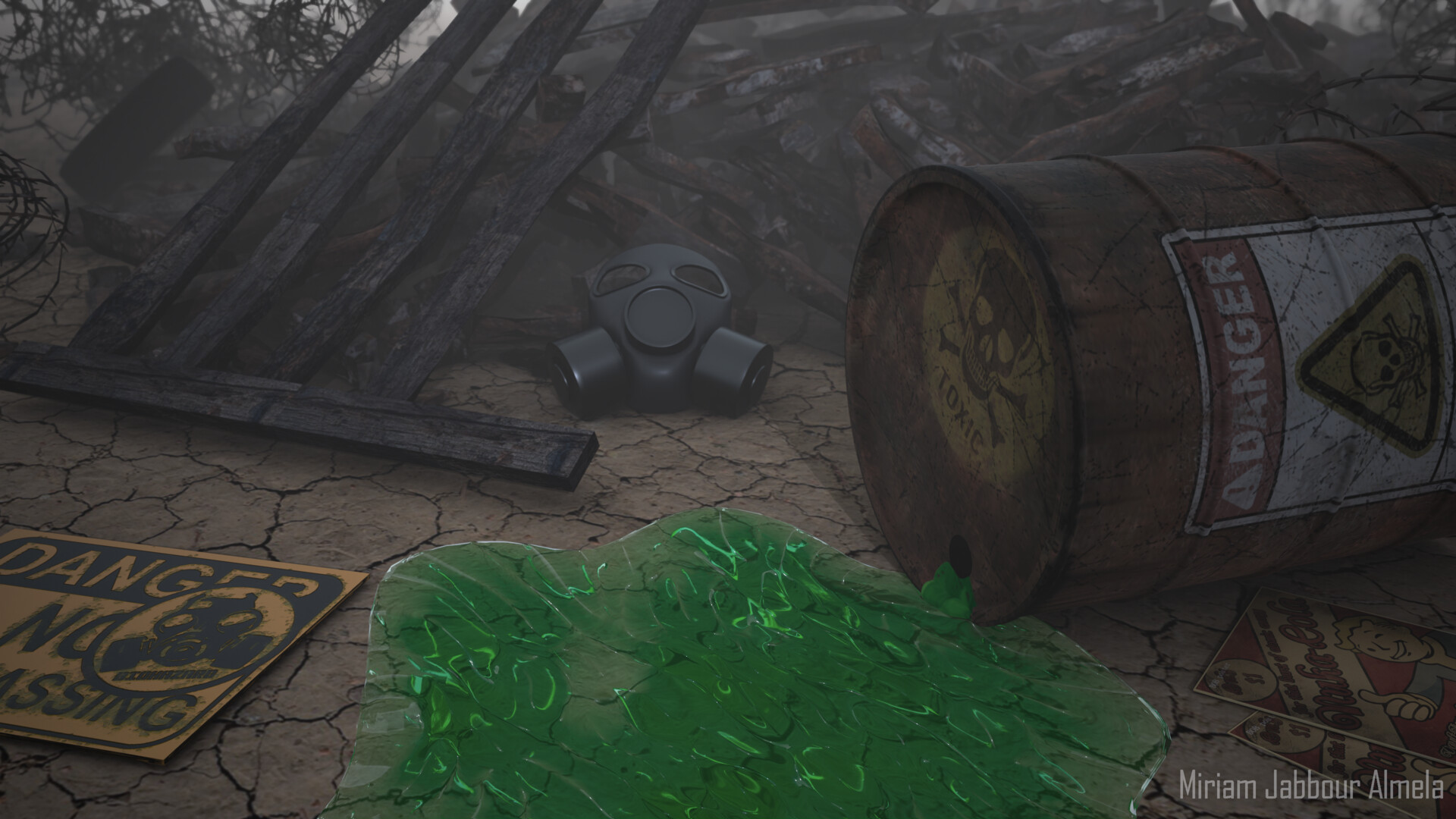 ArtStation - Fallout Inspired Scene