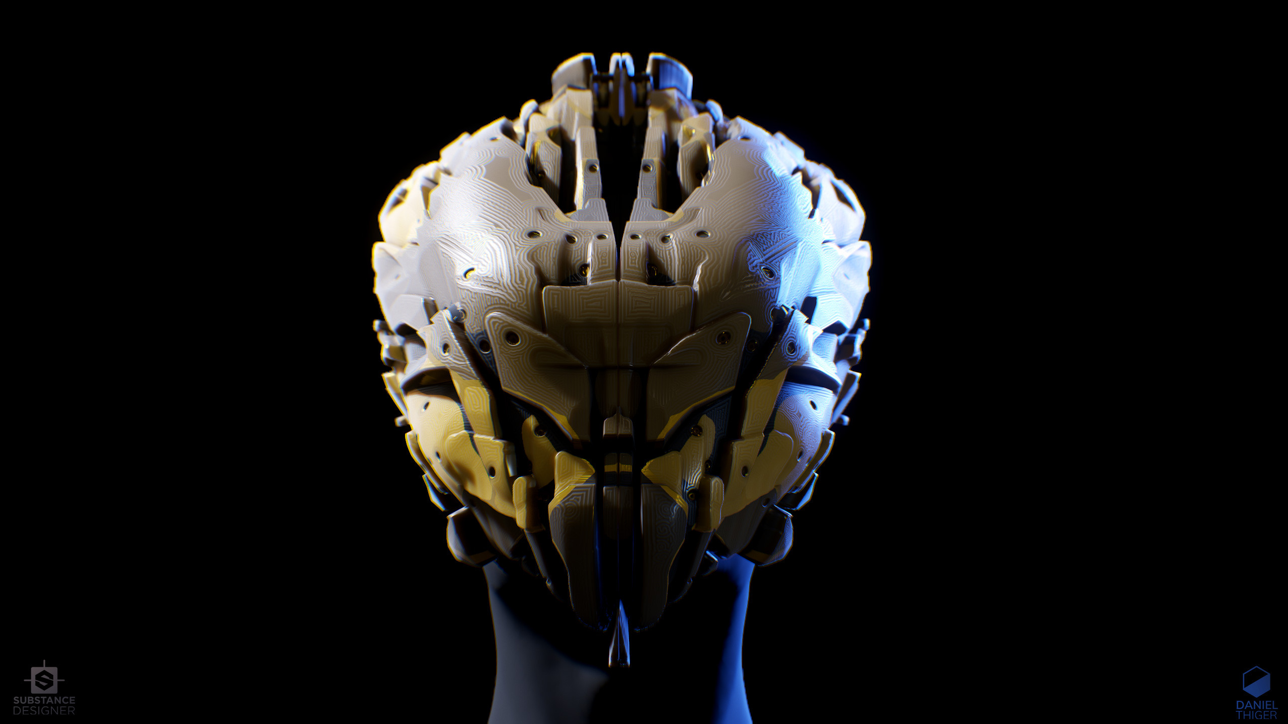 Daniel Thiger - Parametric Helmet Design in Substance Designer