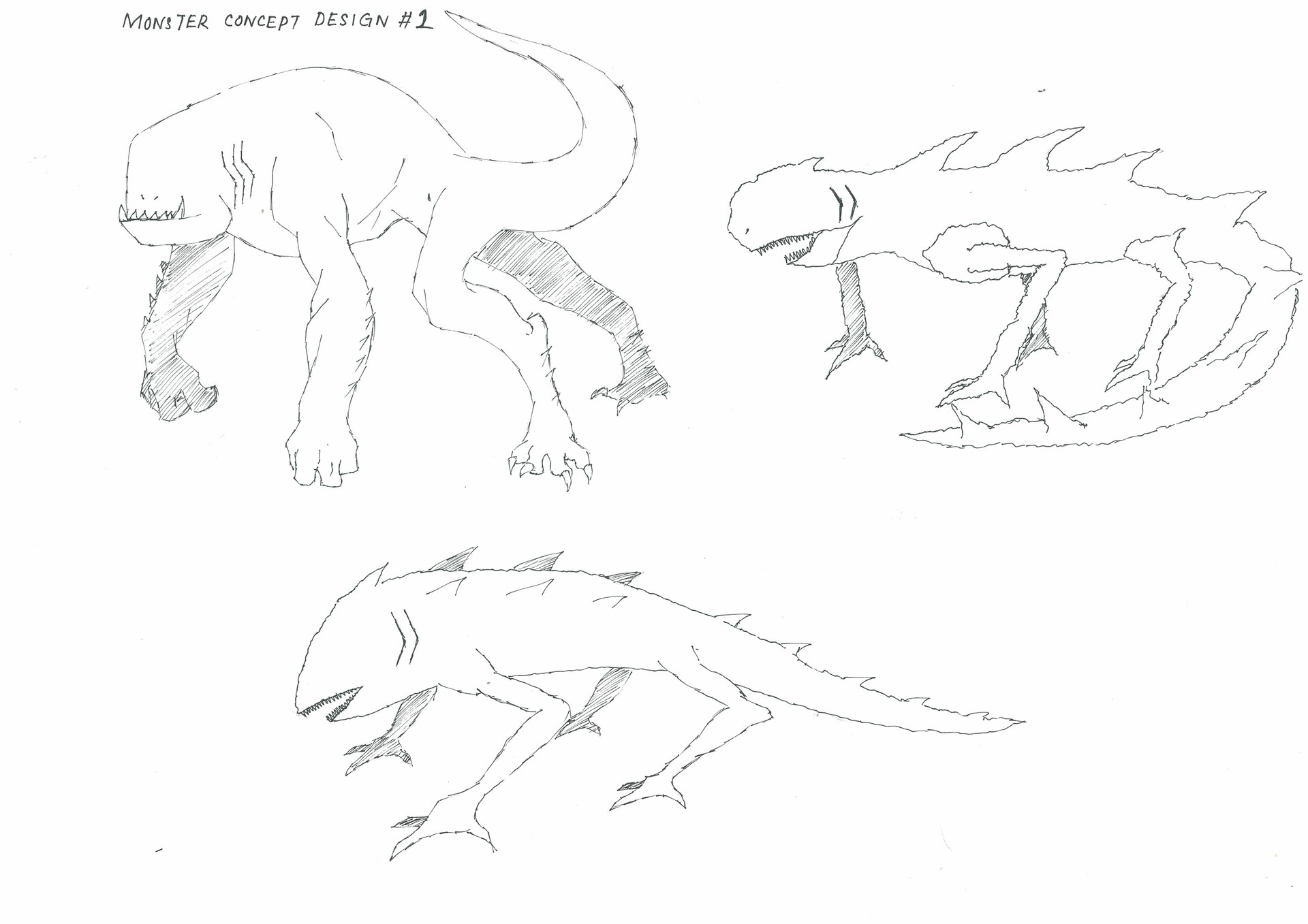ArtStation - Monsters concept designs