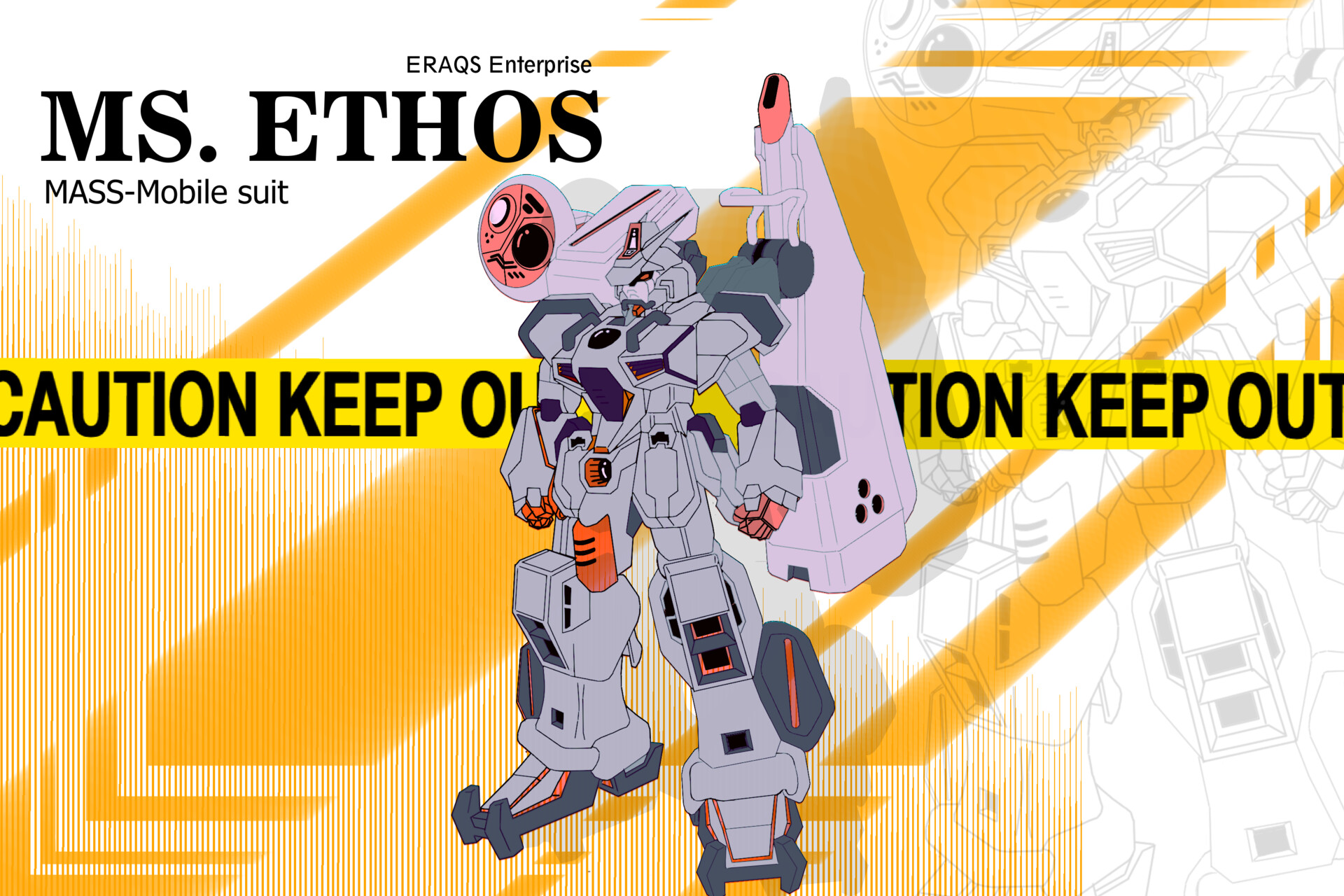 ArtStation - Mass production Mobile Suit : MS Ethos