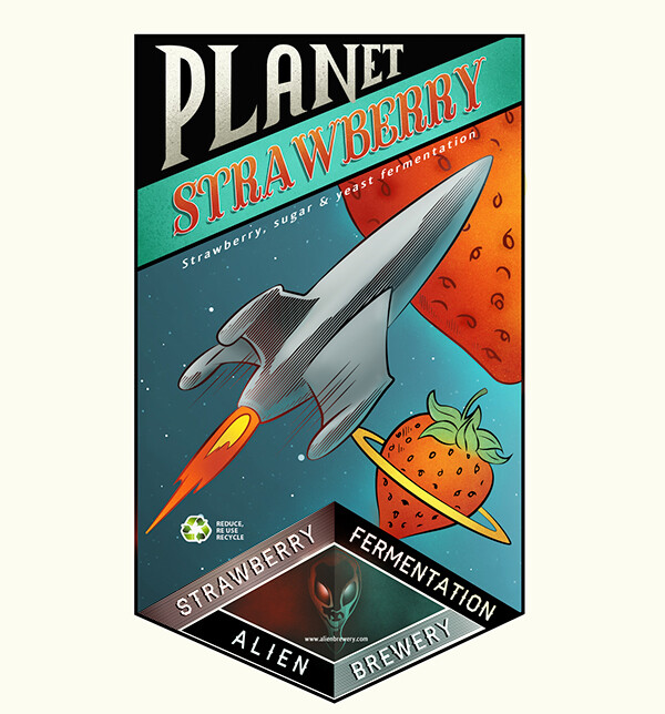 ArtStation - Planet Strawberry by Alien Brewery
