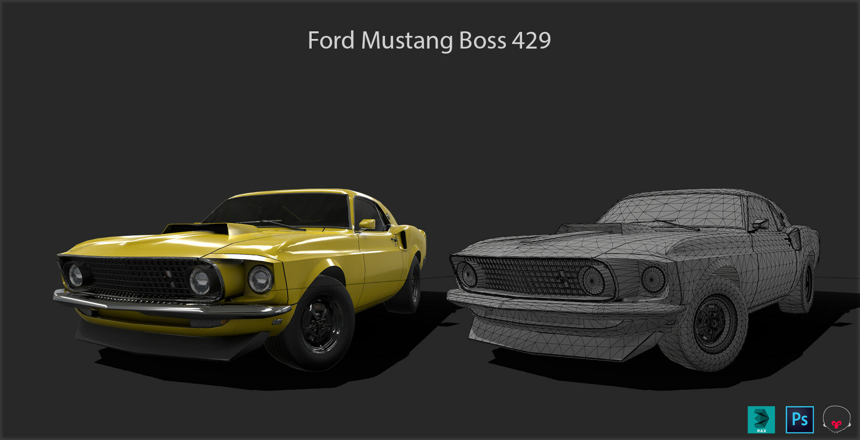 ArtStation - Ford Mustang Boss 429